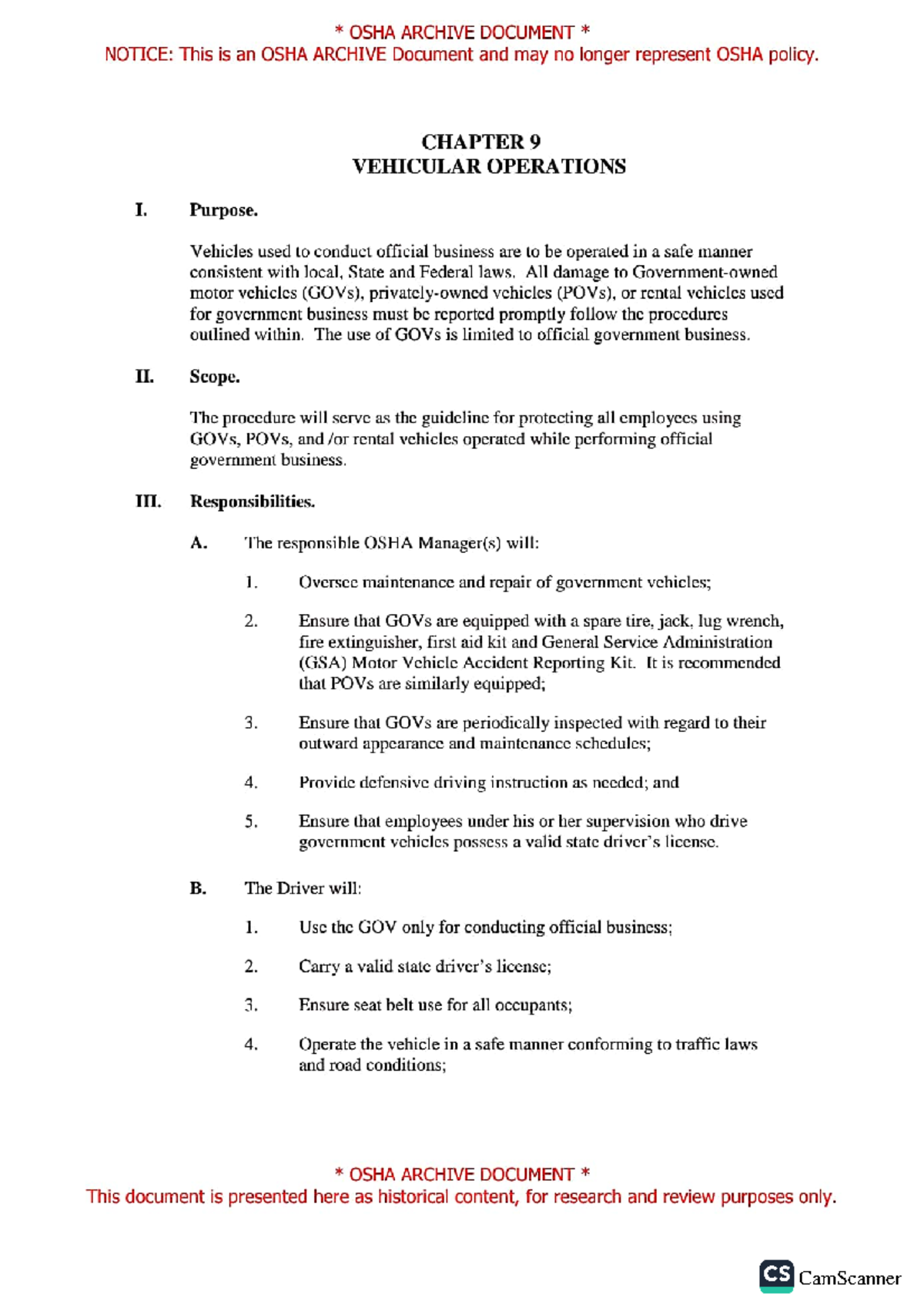 OSHA Field safety and health manual p10 - Studocu