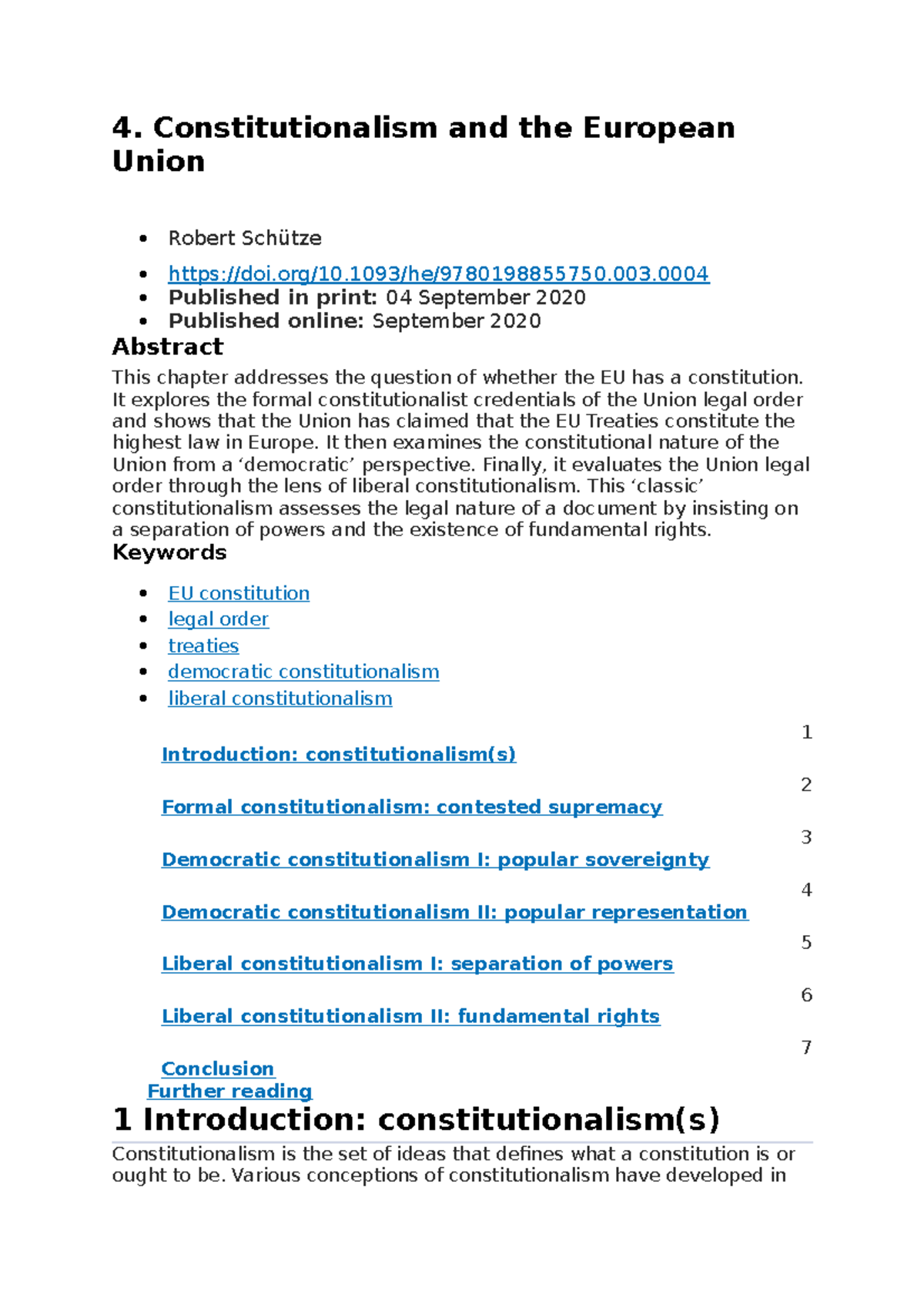 4. Constitutionalism and the European Union - 4. Constitutionalism and ...