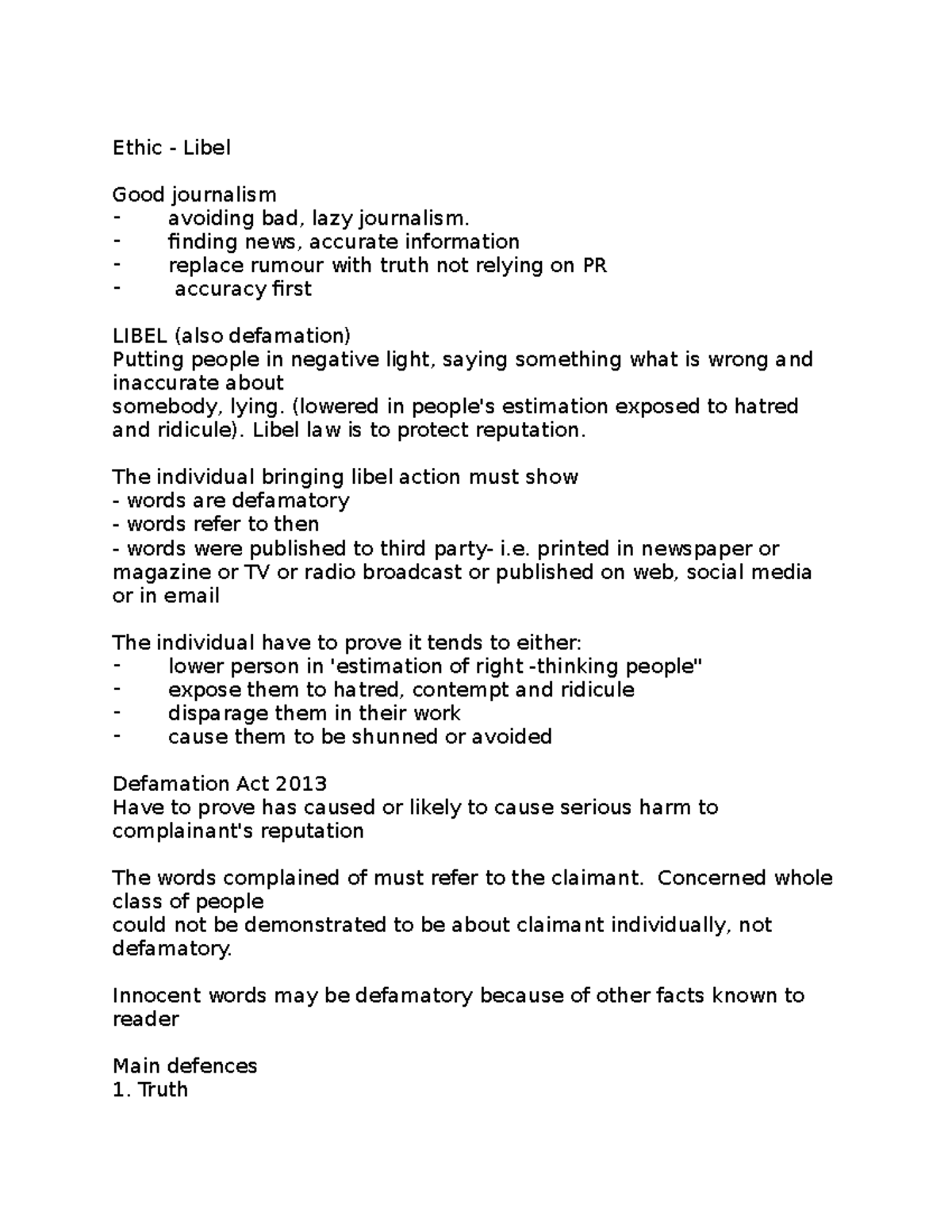Libel - Ethic - Libel Good journalism ⁃ avoiding bad, lazy journalism ...