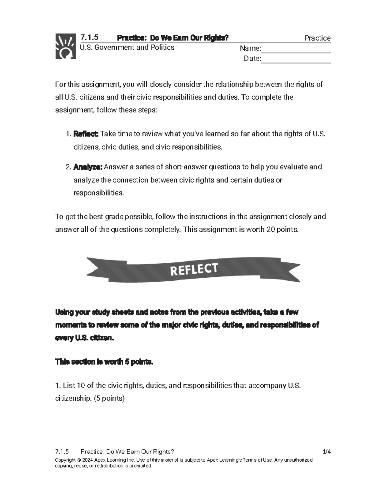 7.1.5 Practice - Do We Earn Our Rights (Practice) - Practice: Do We ...