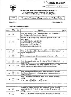Experiment 5 - Consider the schema for College Database: STUDENT (USN, SName, Address, Phone ...