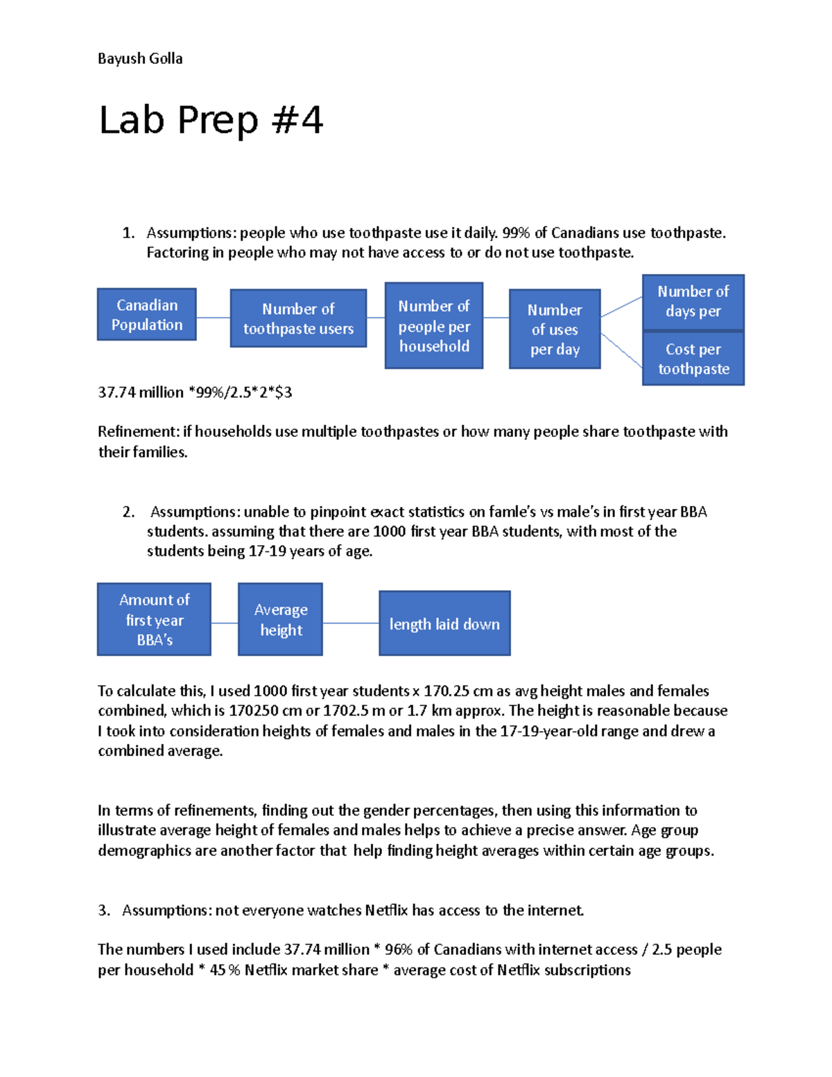 Lab Prep #4 - lab 4 prep work - Lab Prep Assumptions: people who use ...