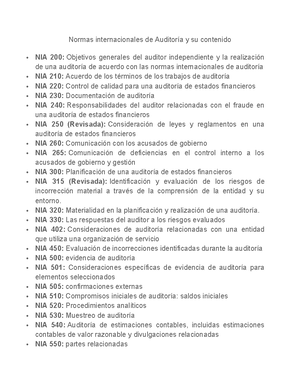 NIA 230 - Norma 230 completa - NORMA INTERNACIONAL DE AUDITORÍA 230 ...