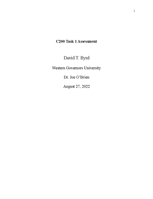 APA 7th edition template - Title of the Paper Kishana Bell Western ...