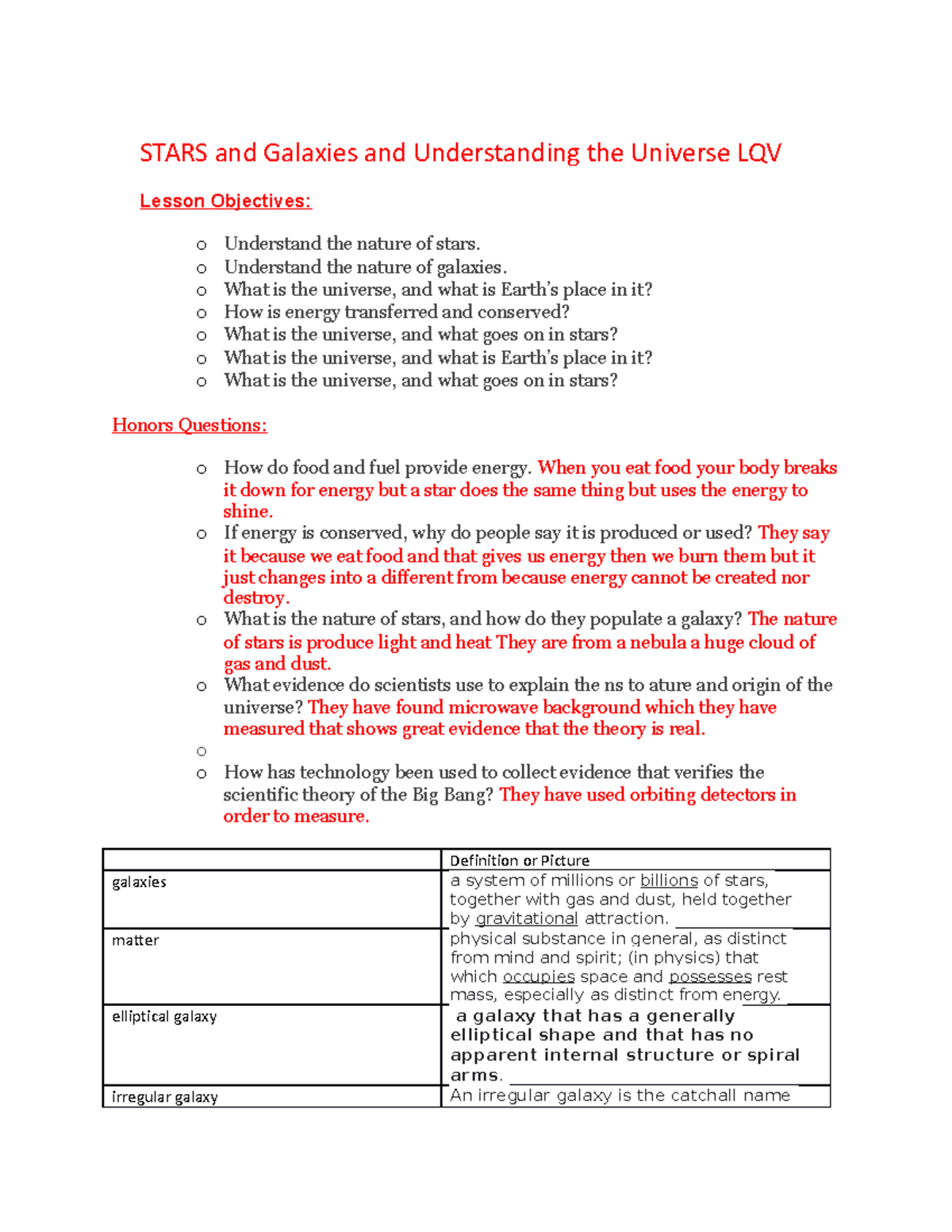 Stars, Galaxies and Universe LQV - STARS and Galaxies and Understanding ...