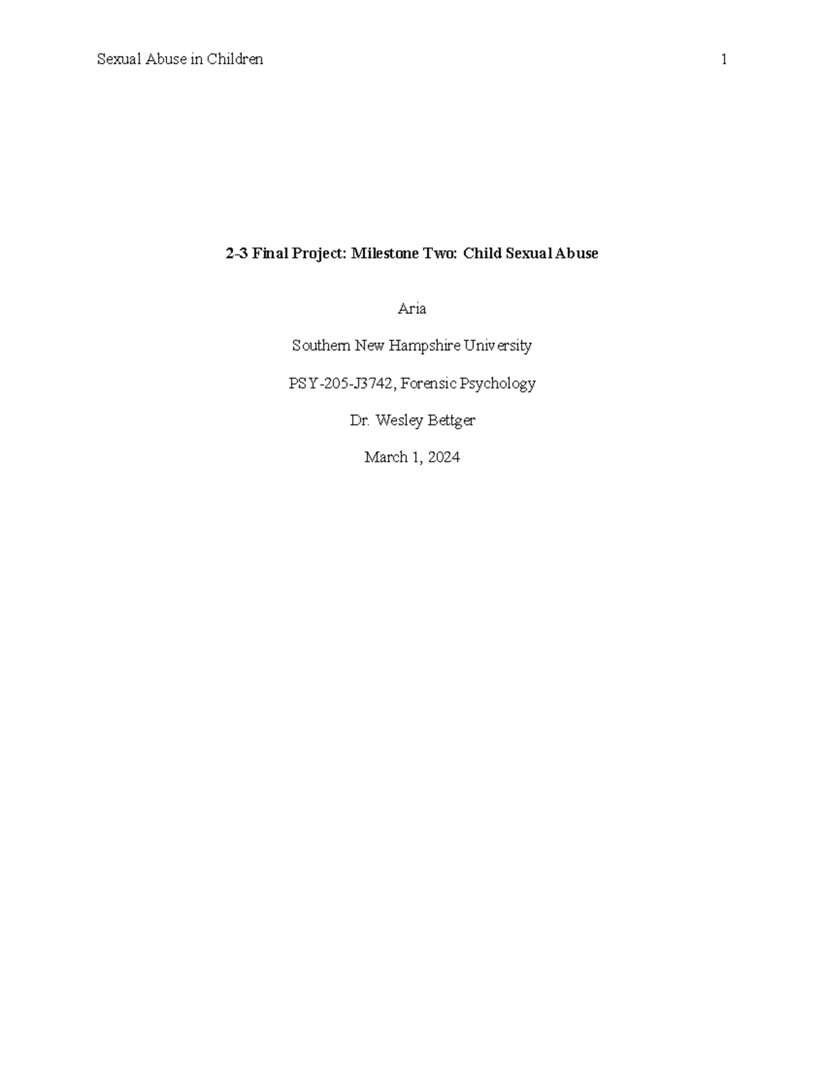 final project milestone 3 Child Abuse Final Revise - 2-3 Final Project ...