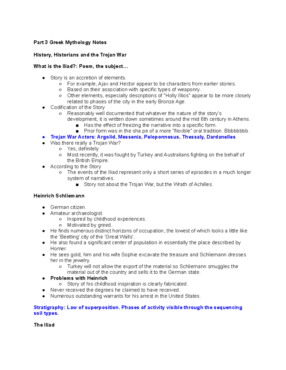 Third greek mythology notes - Part 3 Greek Mythology Notes History ...