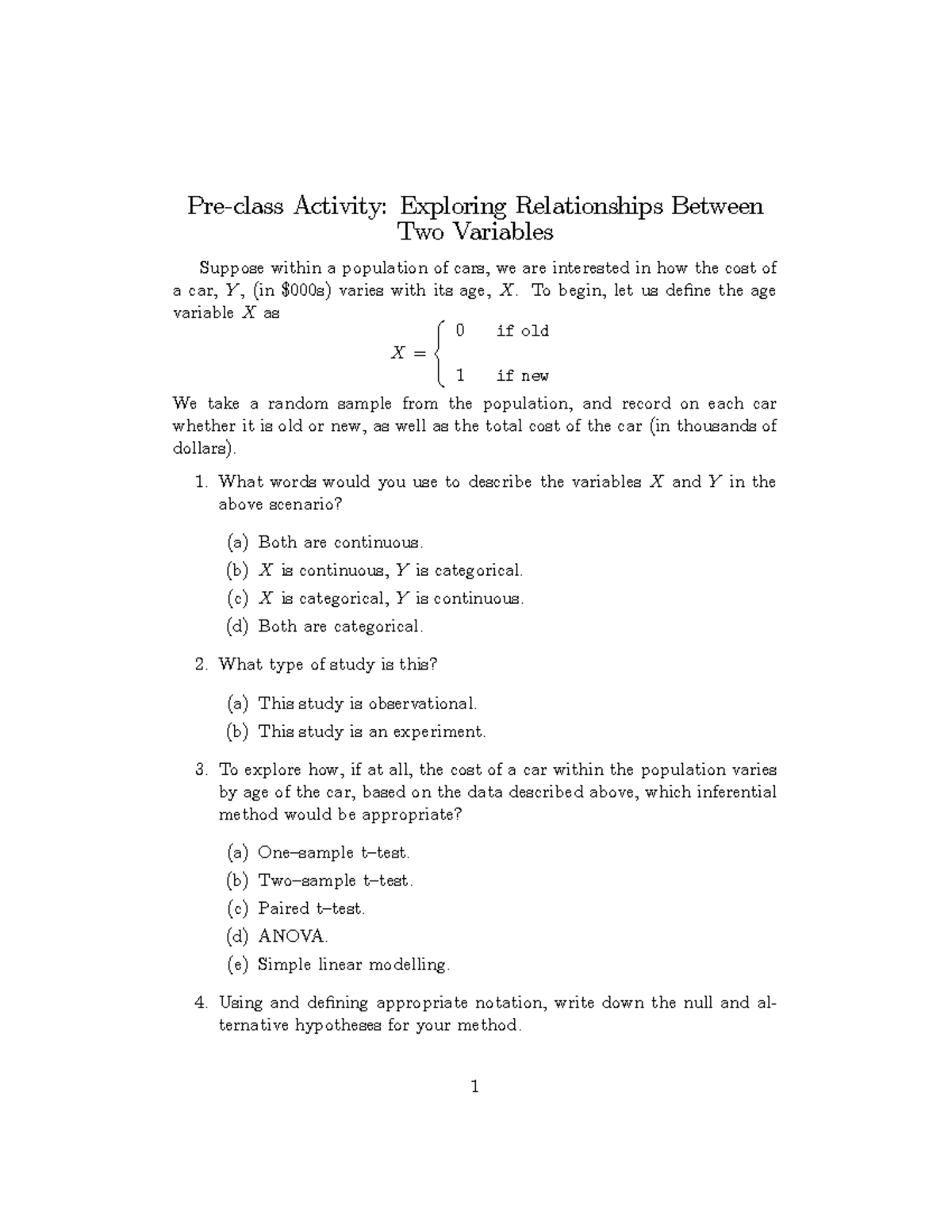 Pre Activity 1Ver B - Pre-class Activity: Exploring Relationships ...