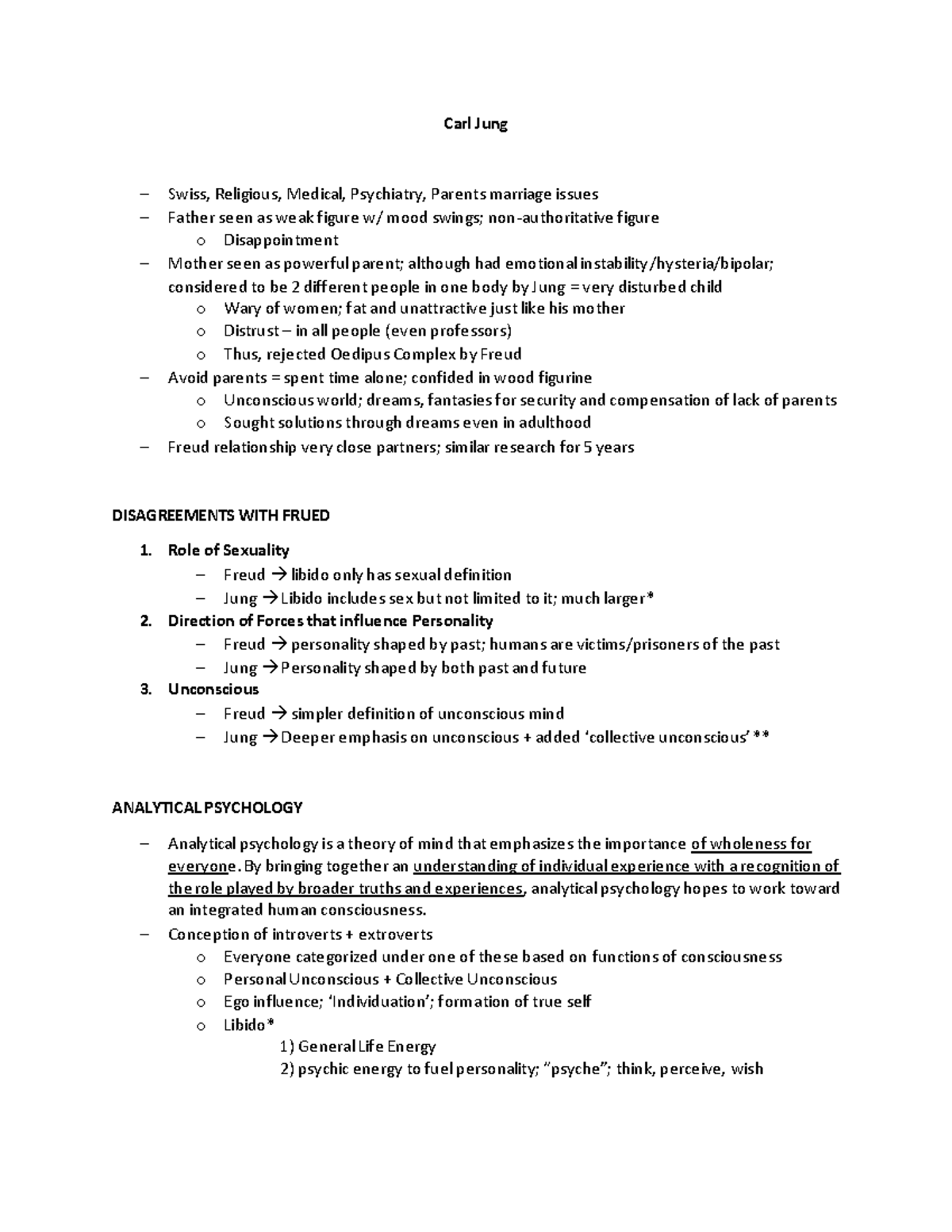 TOPI Carl Jung - notes - Carl Jung − Swiss, Religious, Medical ...
