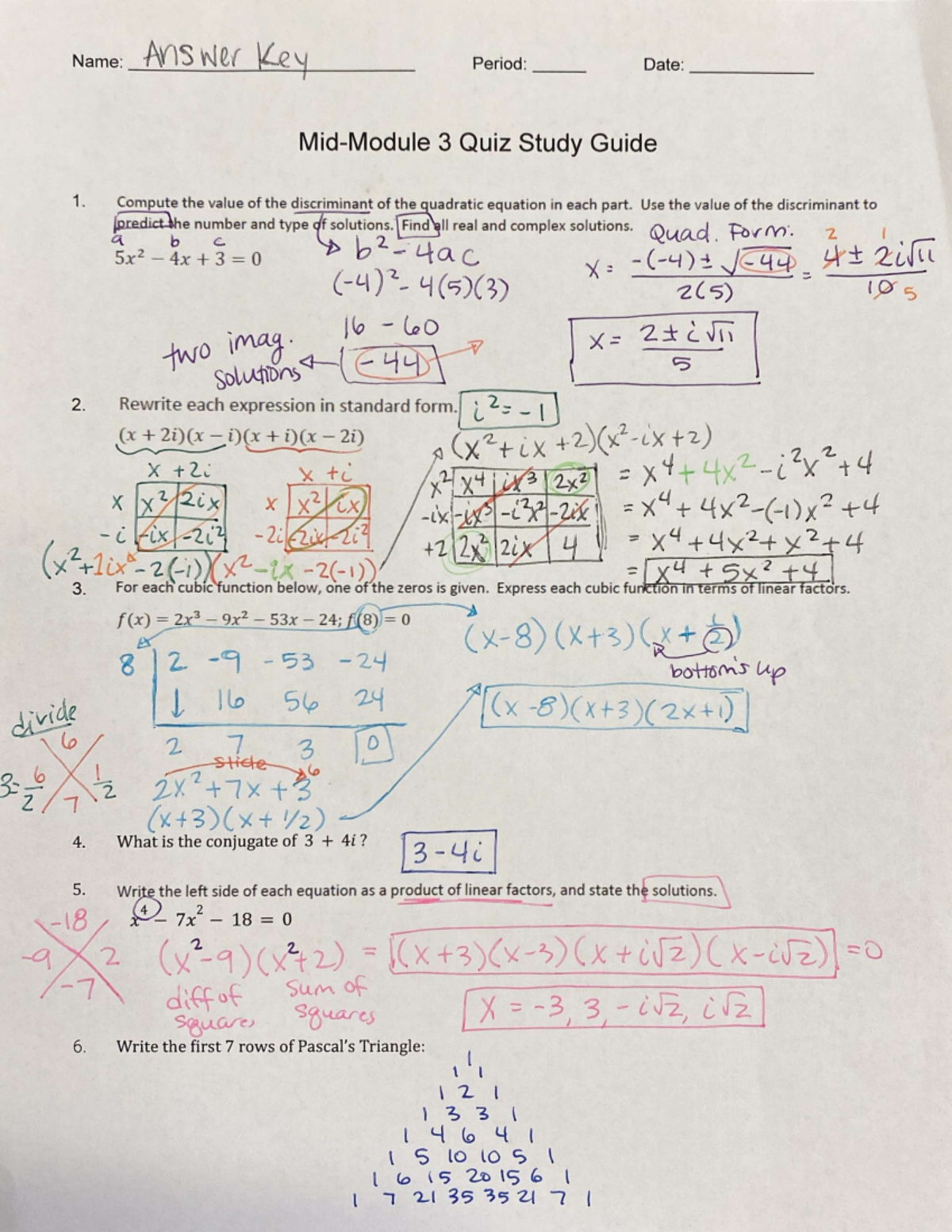 End of Module 3 Study Guide Answer Key - 241 - Studocu
