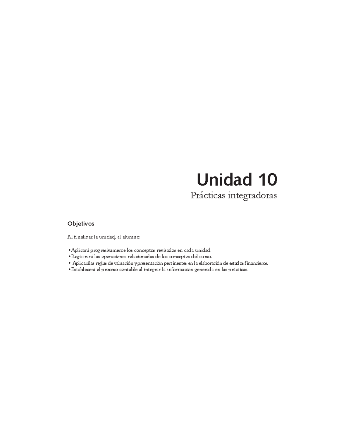Conta Fin II U10 5a Ed - Tarea de armando - Unidad 10 Prácticas integradoras Objetivos Al i ...