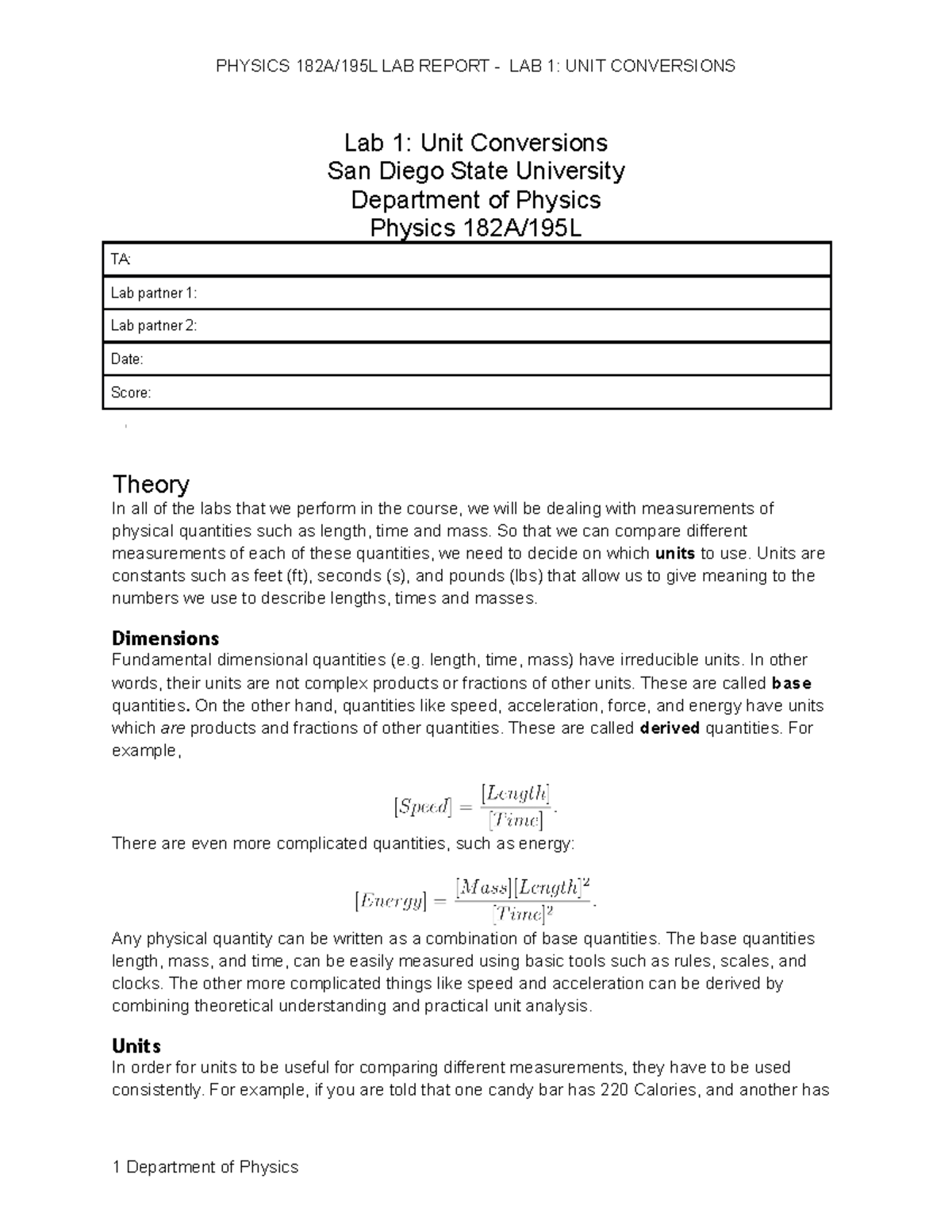 Firstlast 1 Firstlast 2 PHYS182A 195L-Unit Conversions - PHYSICS 182A ...
