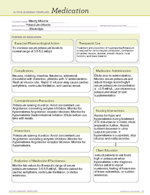 Oxycodone - ATI - ACTIVE LEARNING TEMPLATES TherapeuTic procedure A ...