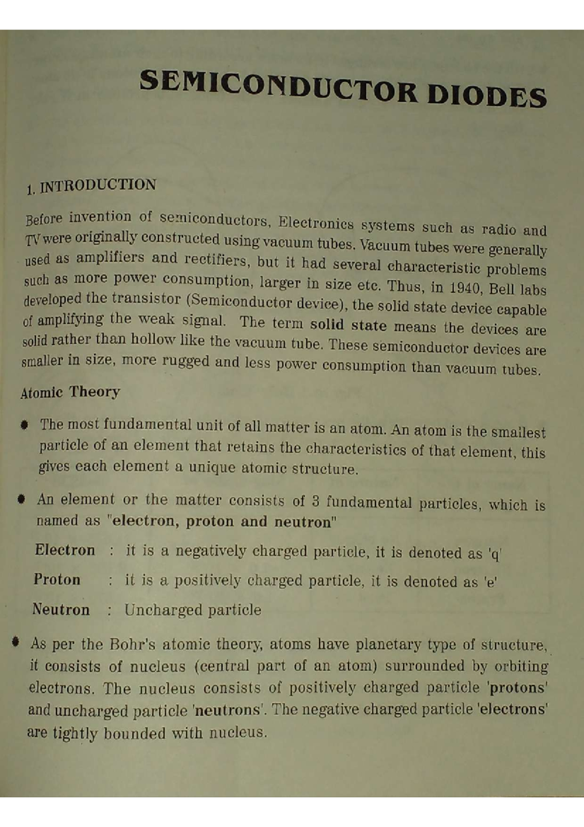 Semiconductor diodes - Bachelor of science - Studocu