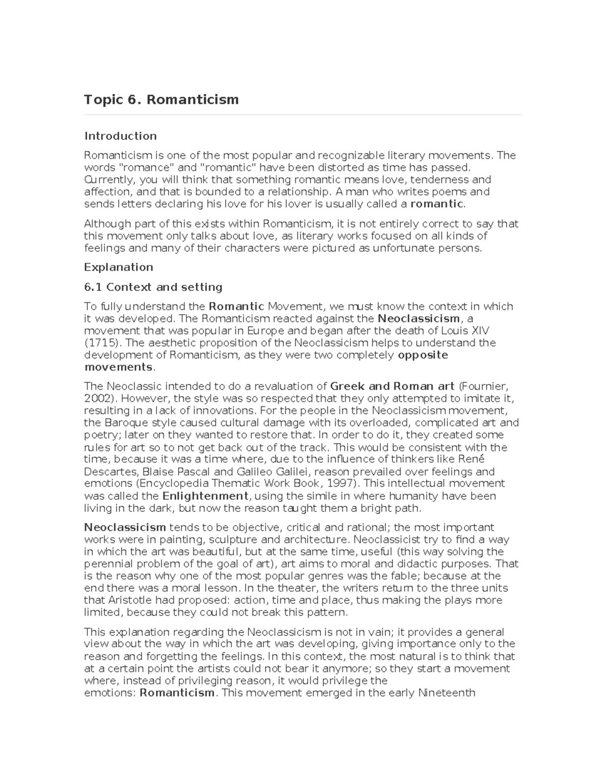 GUW2 - reto de habilidades - Topic 6. Romanticism Introduction ...