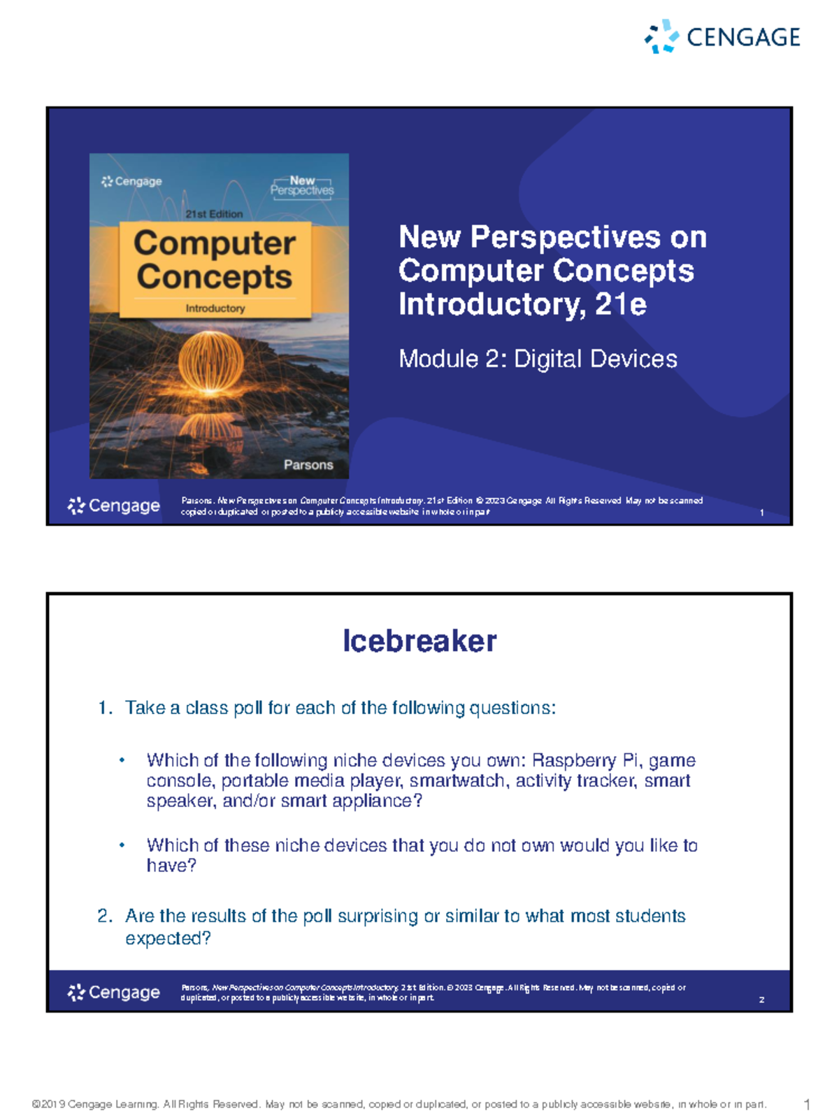 NPCC PPT Mod02-Devices-pdf - Parsons, New Perspectives on Computer Concepts Introductory, 21st ...
