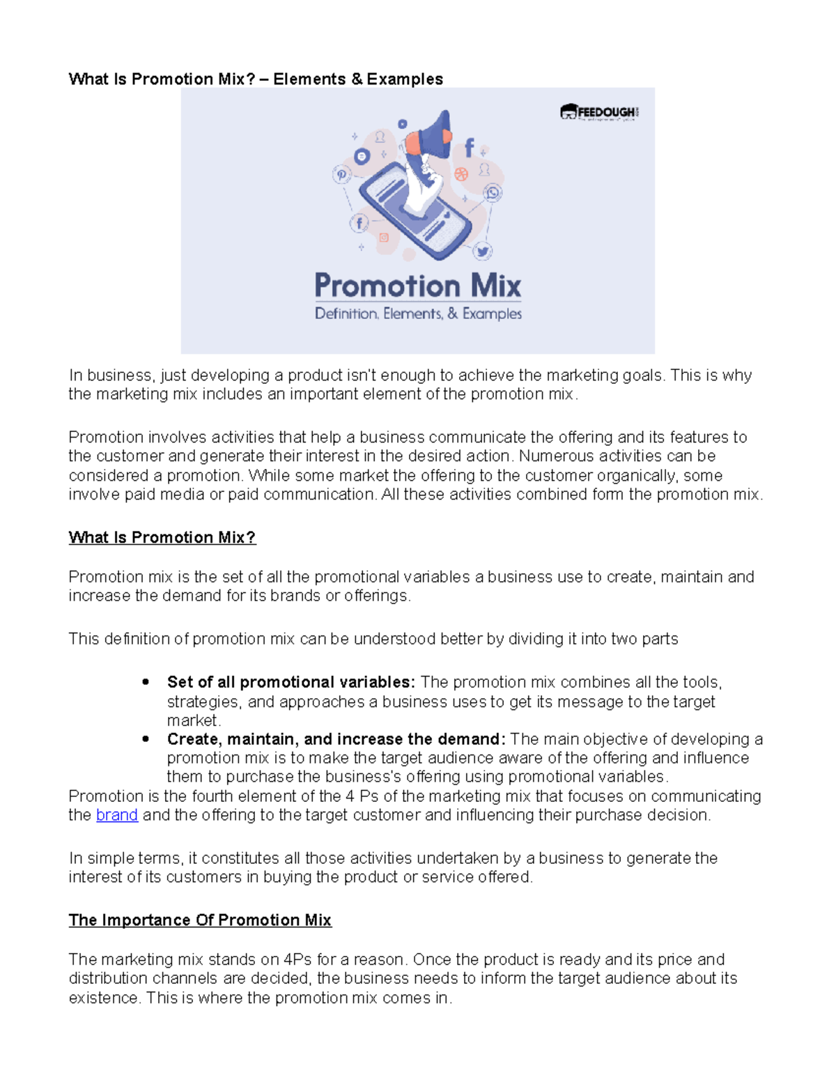 Complete Notes on Promotion and extended 3 P's of marketing mix, and ...
