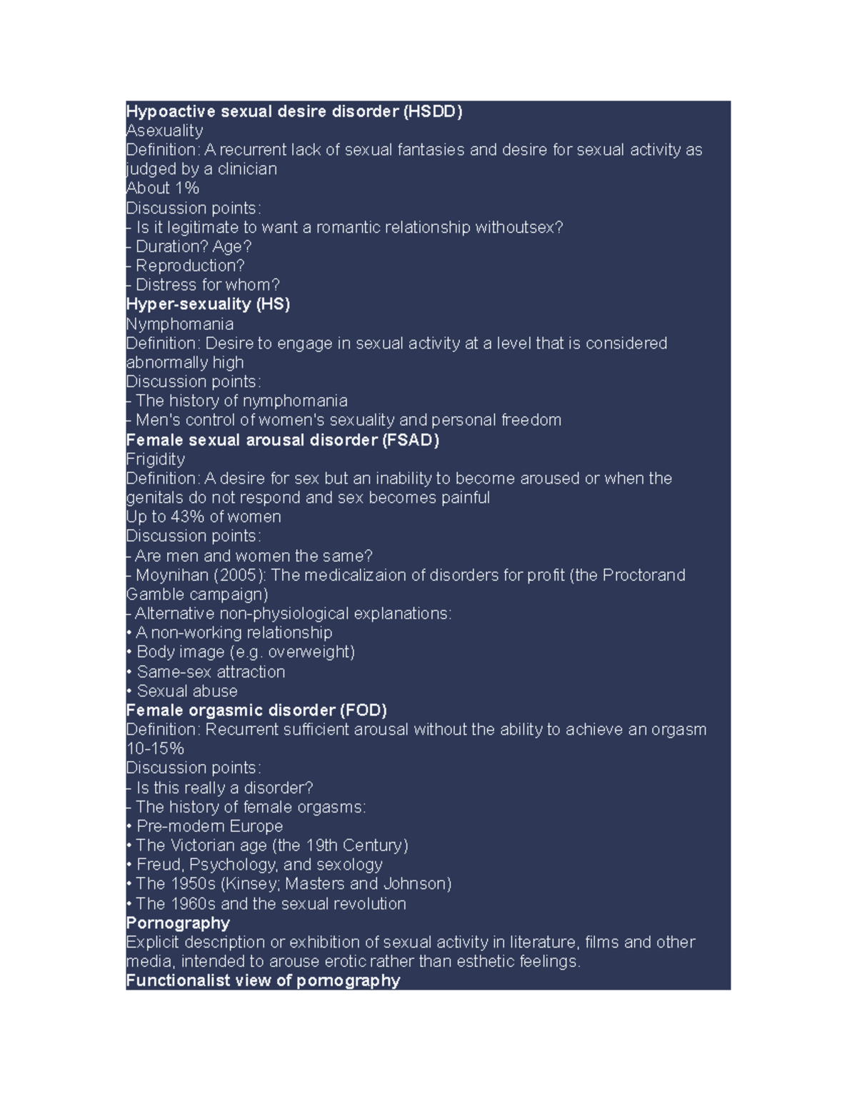 Hypoactive sexual desire disorder.docx - Hypoactive sexual desire ...