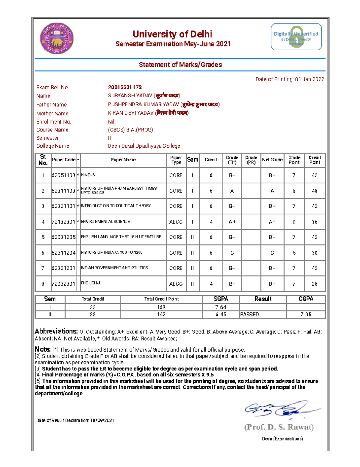 Untitled Page - University of Delhi Semester Examination May-June 2021 ...