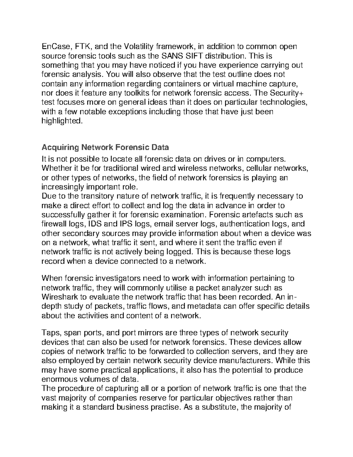 Digital Forensics - Pt-6 - EnCase, FTK, and the Volatility framework ...