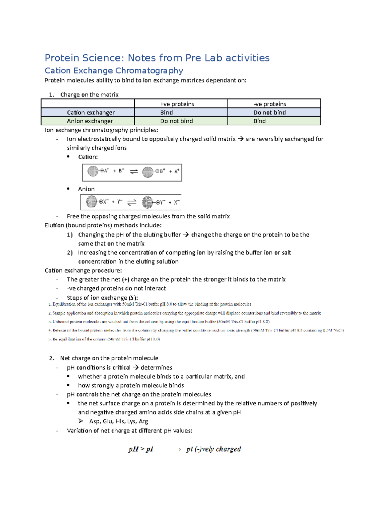 PS Notes from Pre Lab activities - Protein Science: Notes from Pre Lab ...