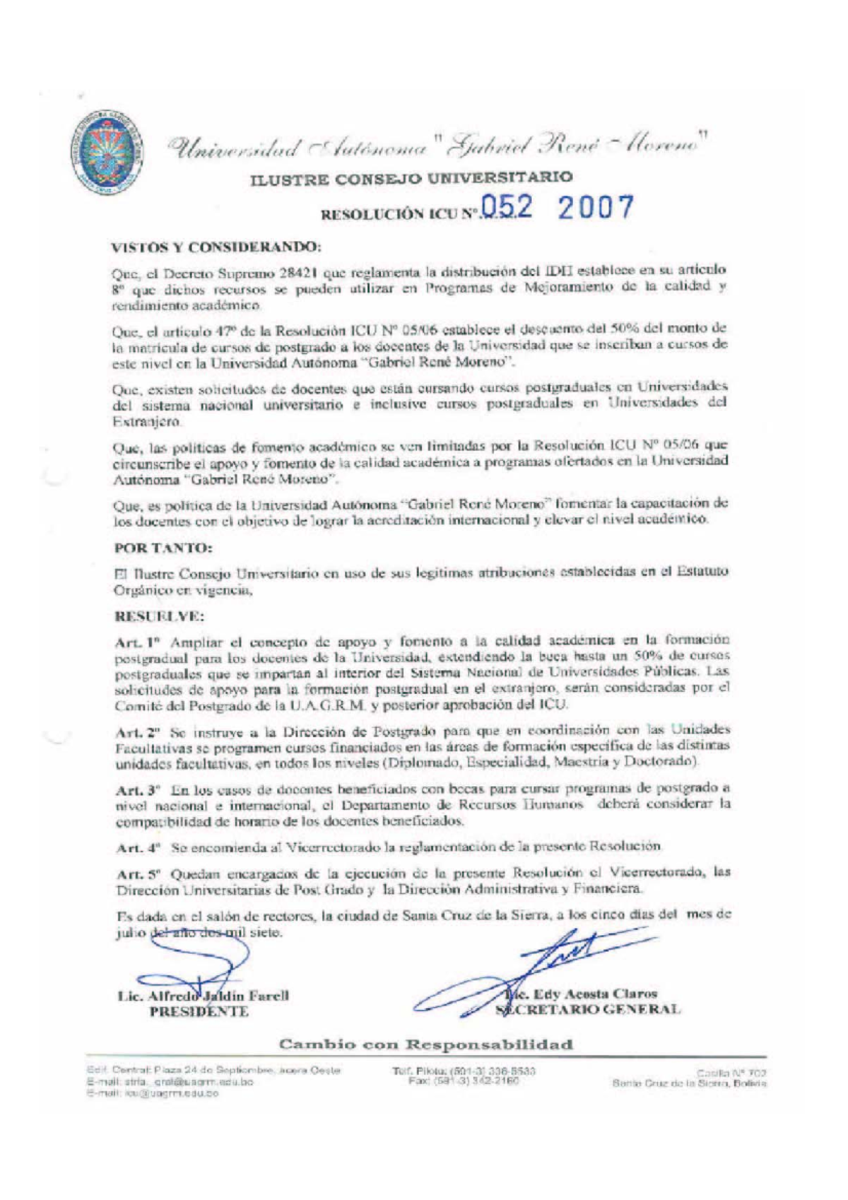 052-2007 - resoluciiones - Liderazgo Y Resoluc. De Conflictos - Studocu 052-2007 - resoluciiones - Liderazgo Y Resoluc. De Conflictos - Studocu