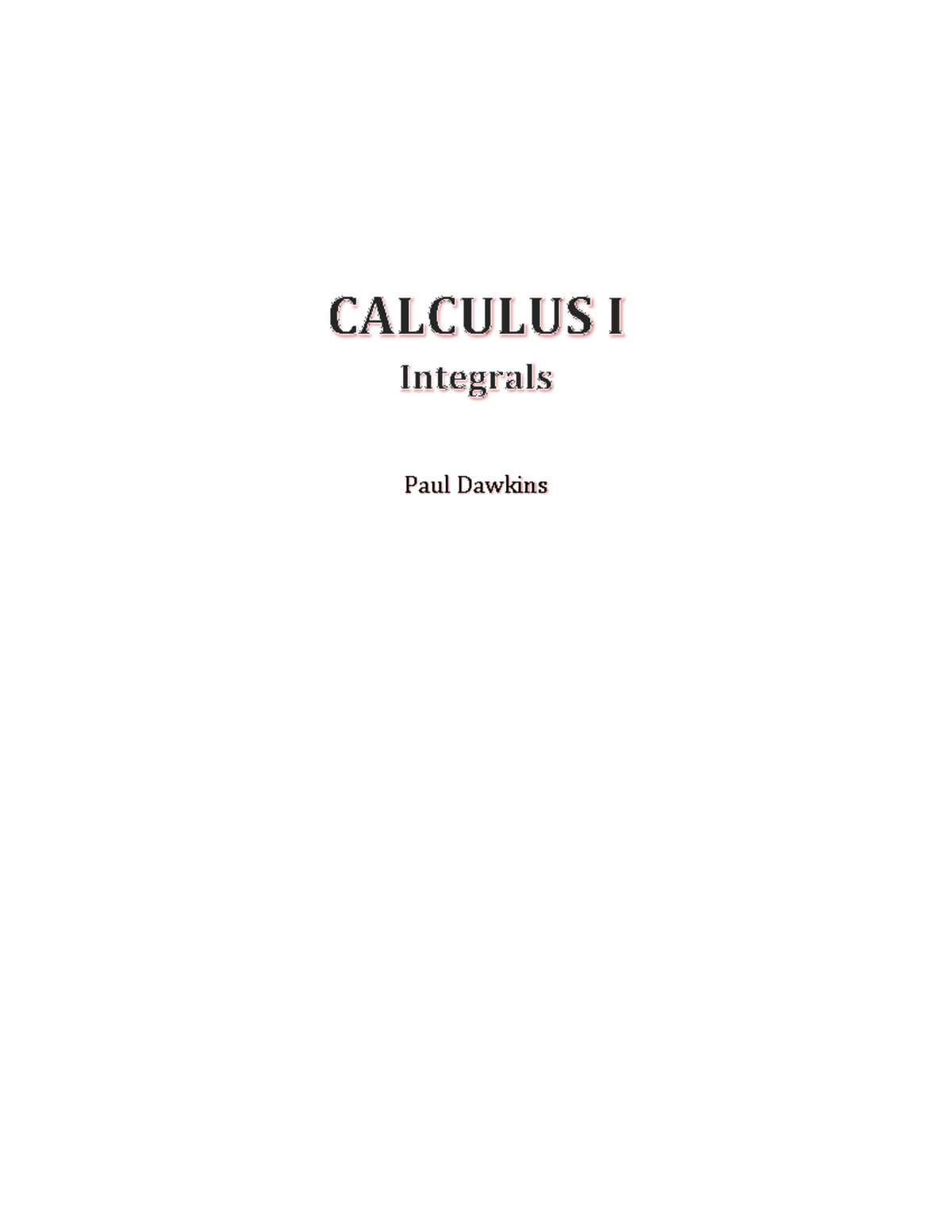 Calc I Integrals - calculus intergrals cheat sheet - Paul Dawkins ...