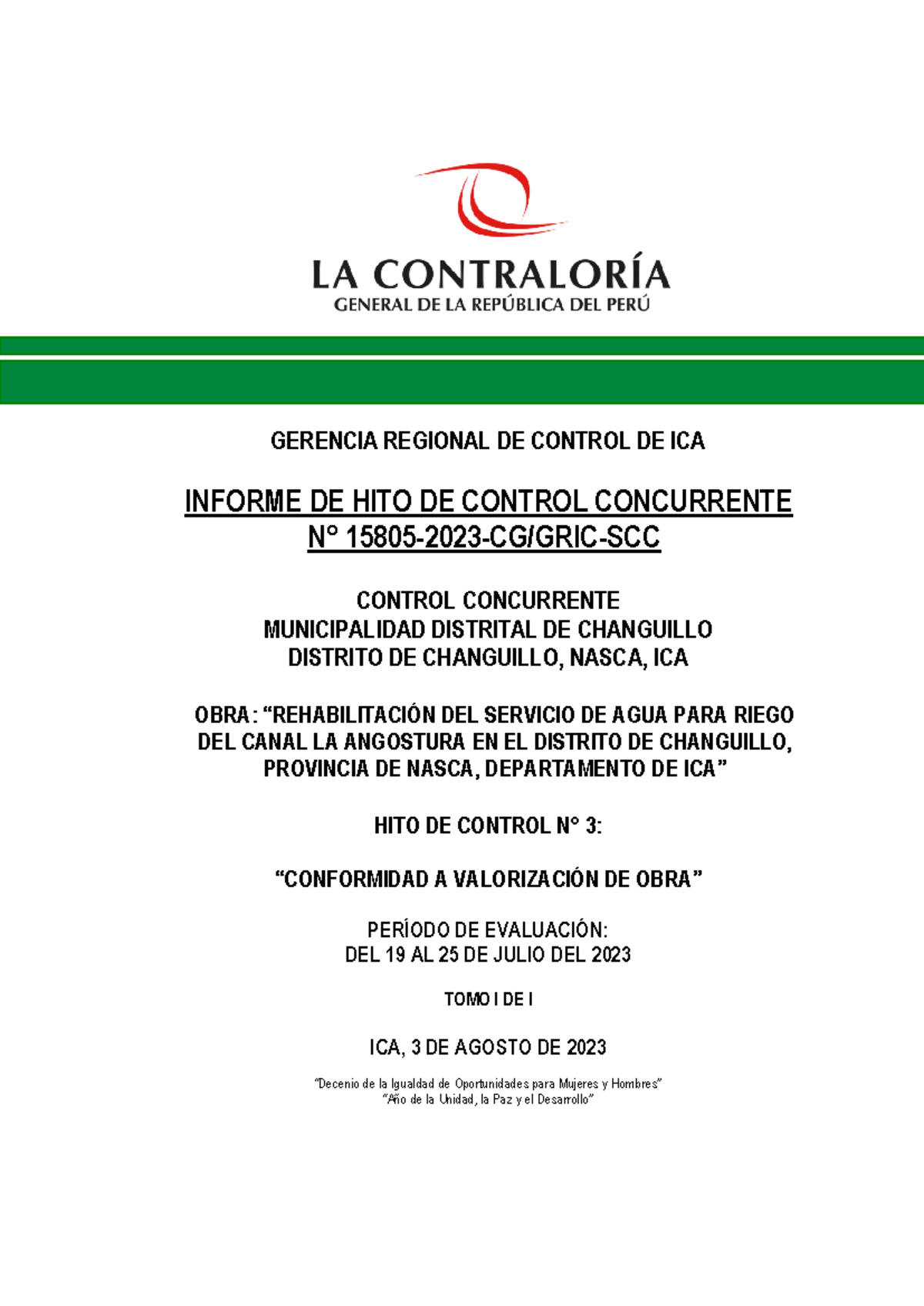 View PDF - 7UTFTF7ÑT - GERENCIA REGIONAL DE CONTROL DE ICA INFORME DE HITO DE CONTROL ...