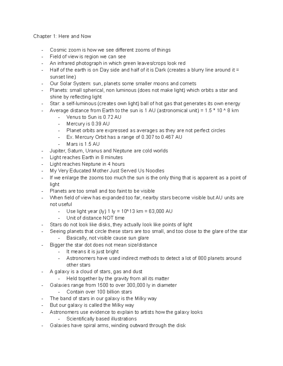 Chapter 1 Here and Now - Chapter 1: Here and Now - Cosmic zoom is how ...