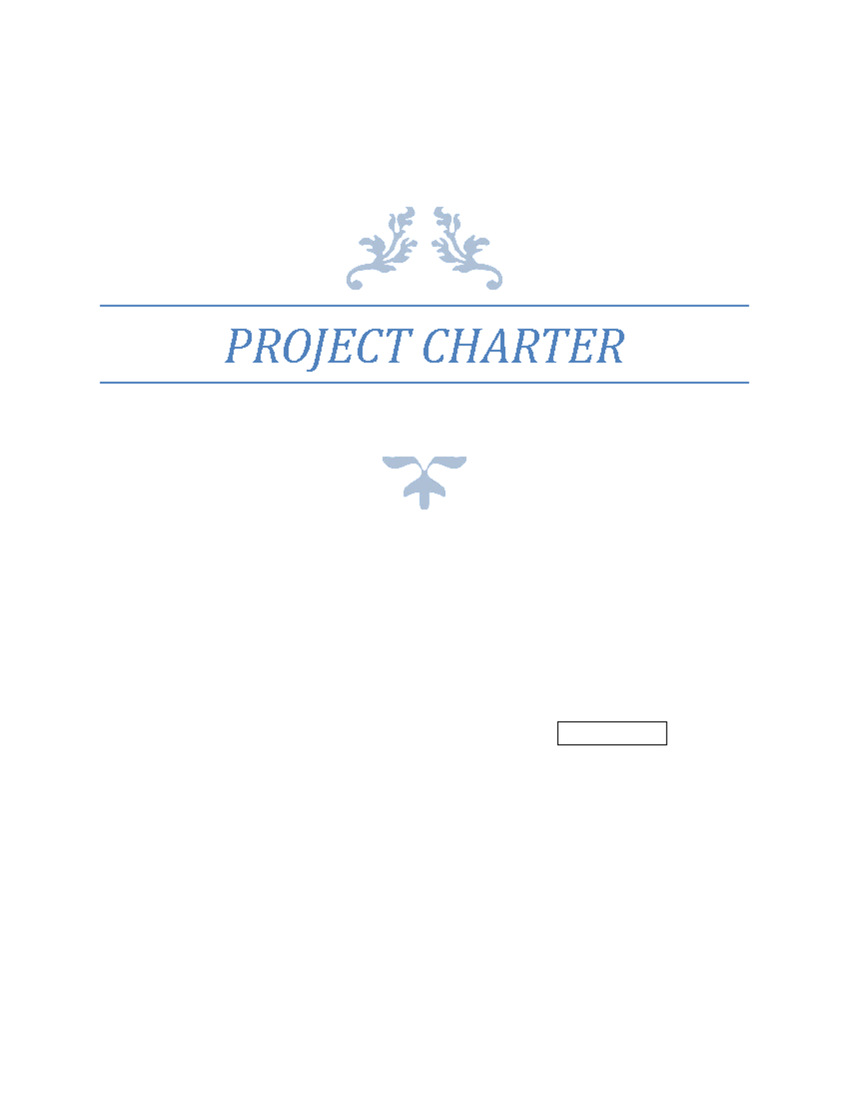 Project Charter for a two story residential building - PROJECT CHARTER ...