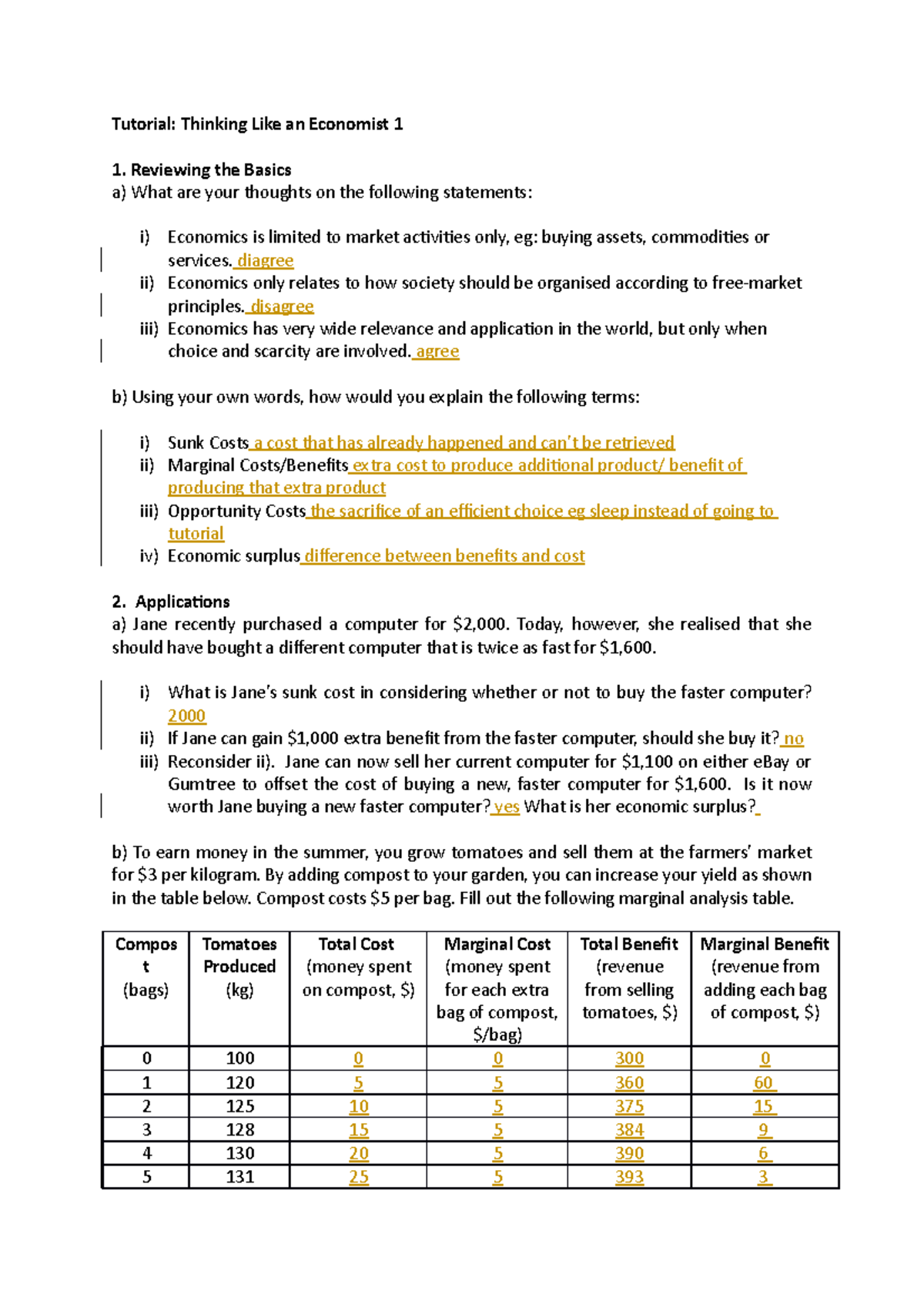 Tutorial Session for Lecture 1 - Questions - Tutorial: Thinking Like an ...
