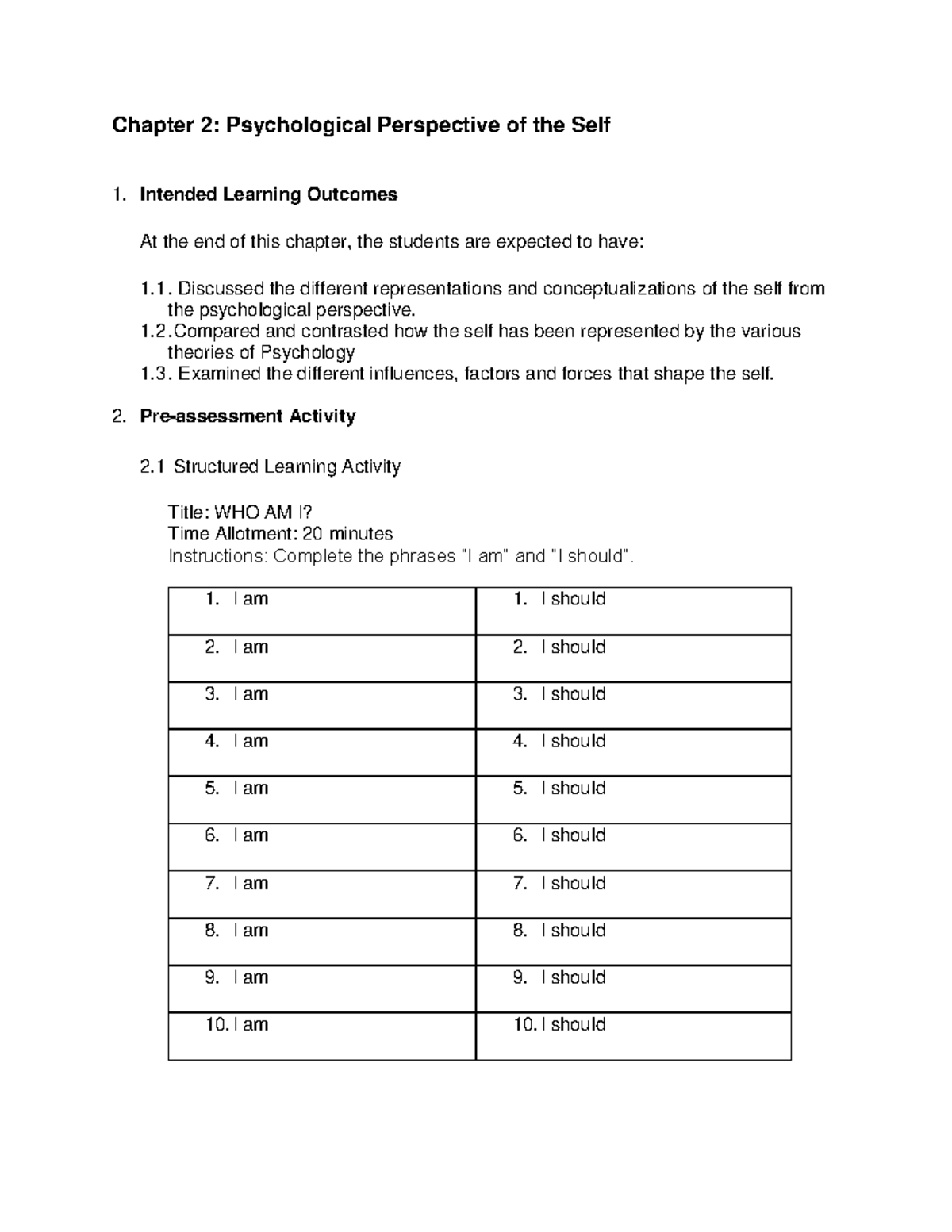 Psychological-Perspective Learning Guide - Chapter 2: Psychological ...