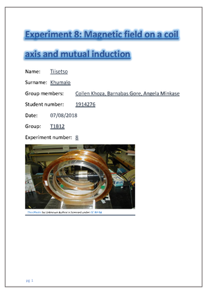 Spring gun experiment - LAB REPORT SCHOOL OF PHYSICS PHYS SURNAME ...