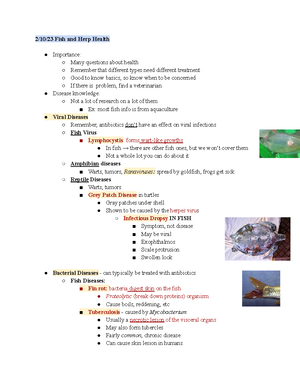 An Sci 7 - Animal Science 200 Lecture - 2/8/21 General Intro to Disease ...