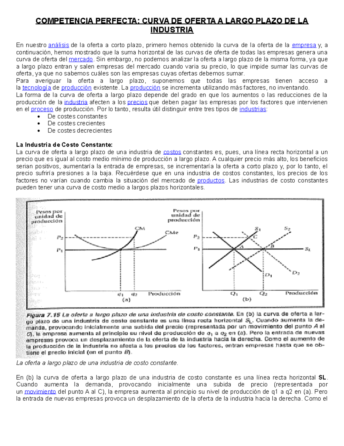 356095539 Competencia Perfecta Curva de Oferta a Largo Plazo de La ...