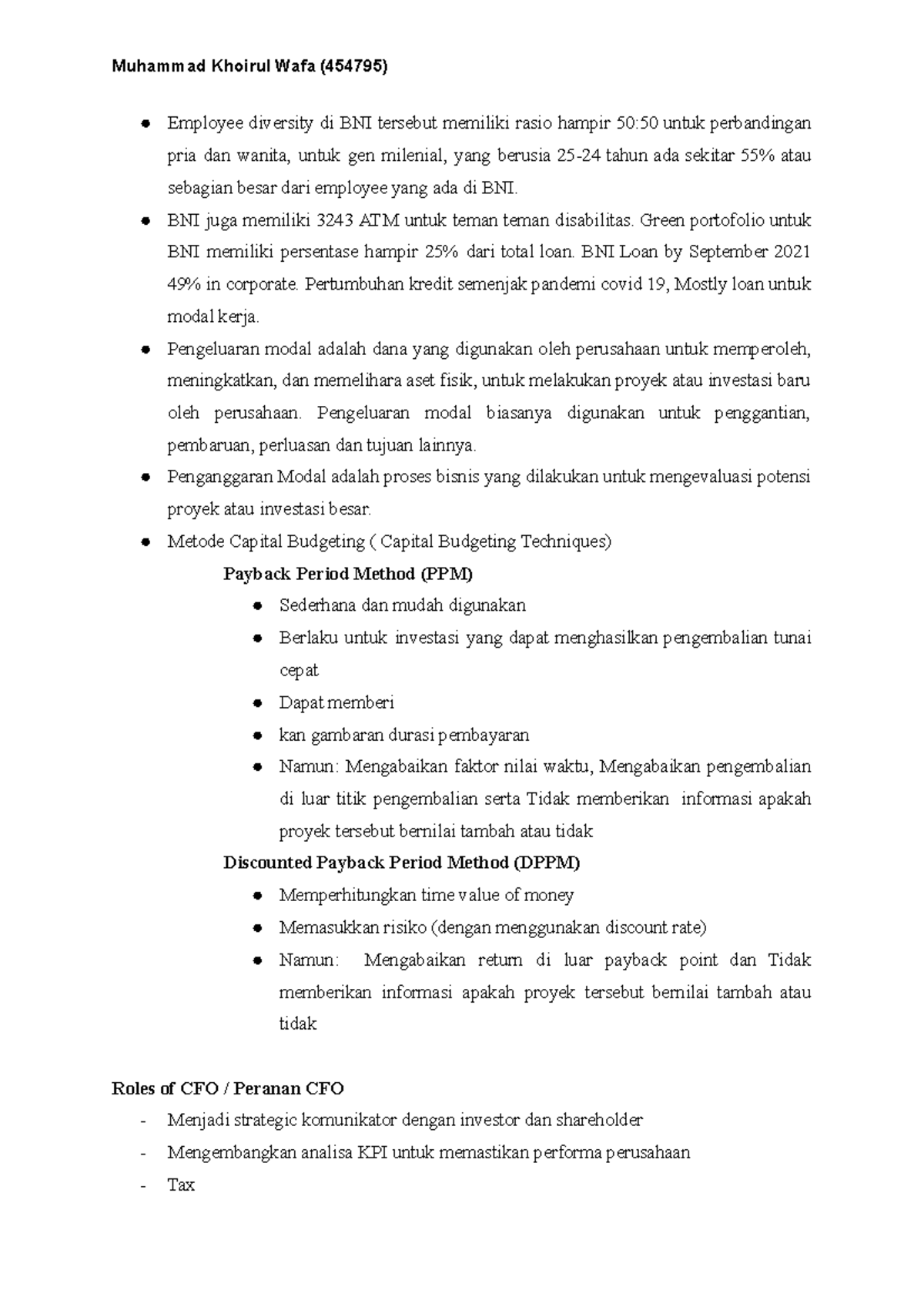 Resume-454795 - Muhammad Khoirul Wafa (454795) Employee diversity di ...