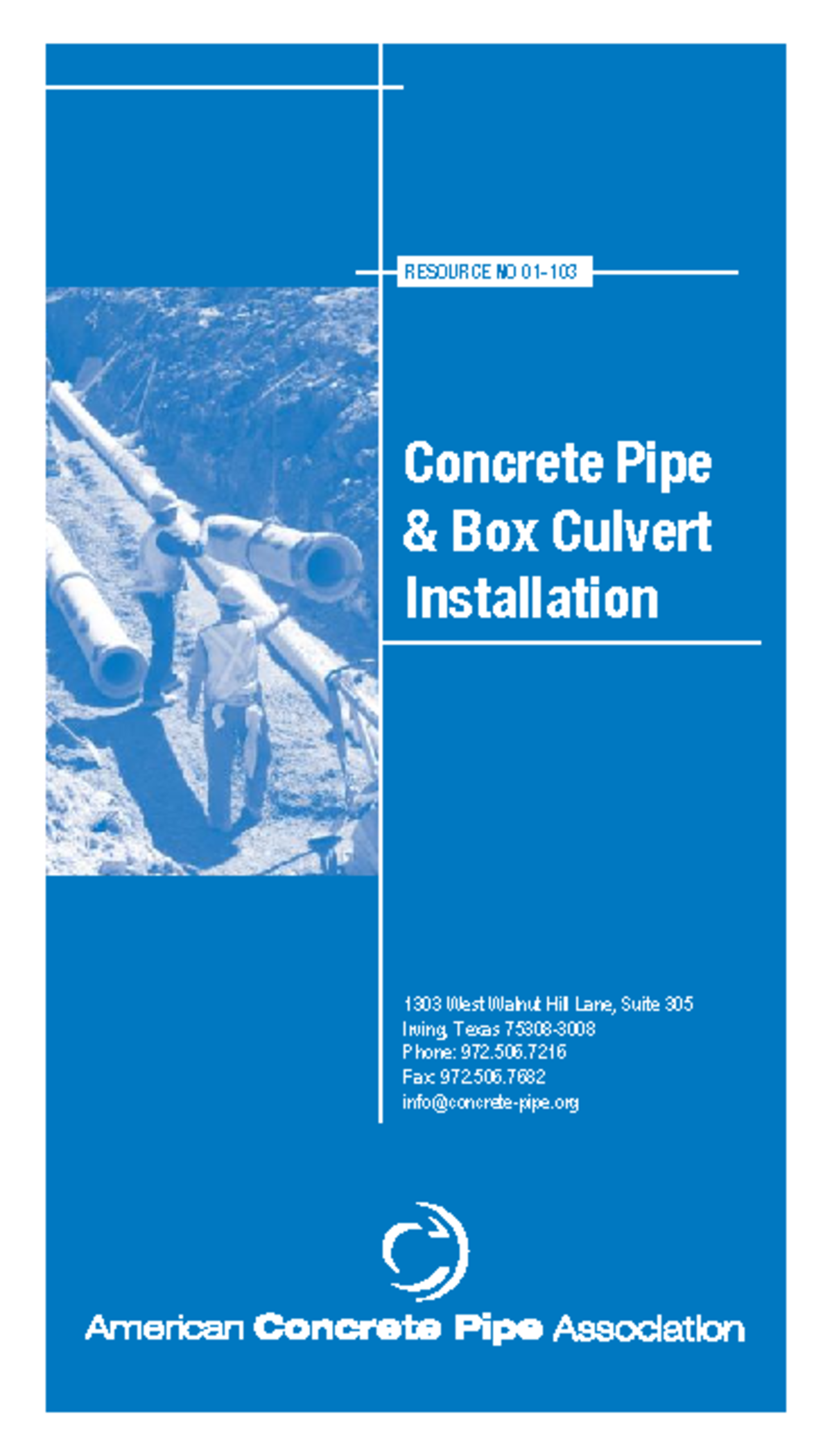 Concrete Pipe and Box Culvert Installation - Concrete Pipe & Box ...