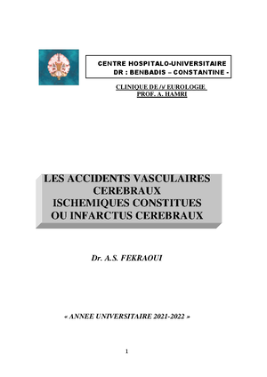 Notes DE Cours detaillées de Syndrome D'HIC - Hypertension ...