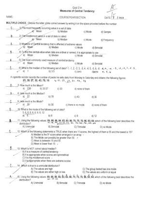 Mathematics in the Modern World Quiz in Finding Counterexample - Studocu