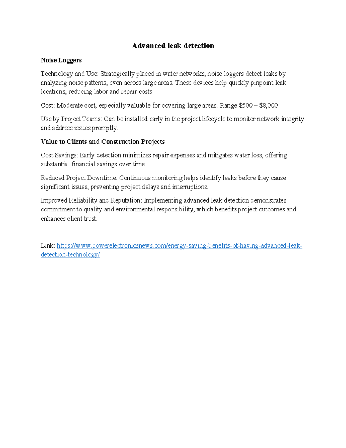Technology and Plumbing - Advanced leak detection Noise Loggers ...