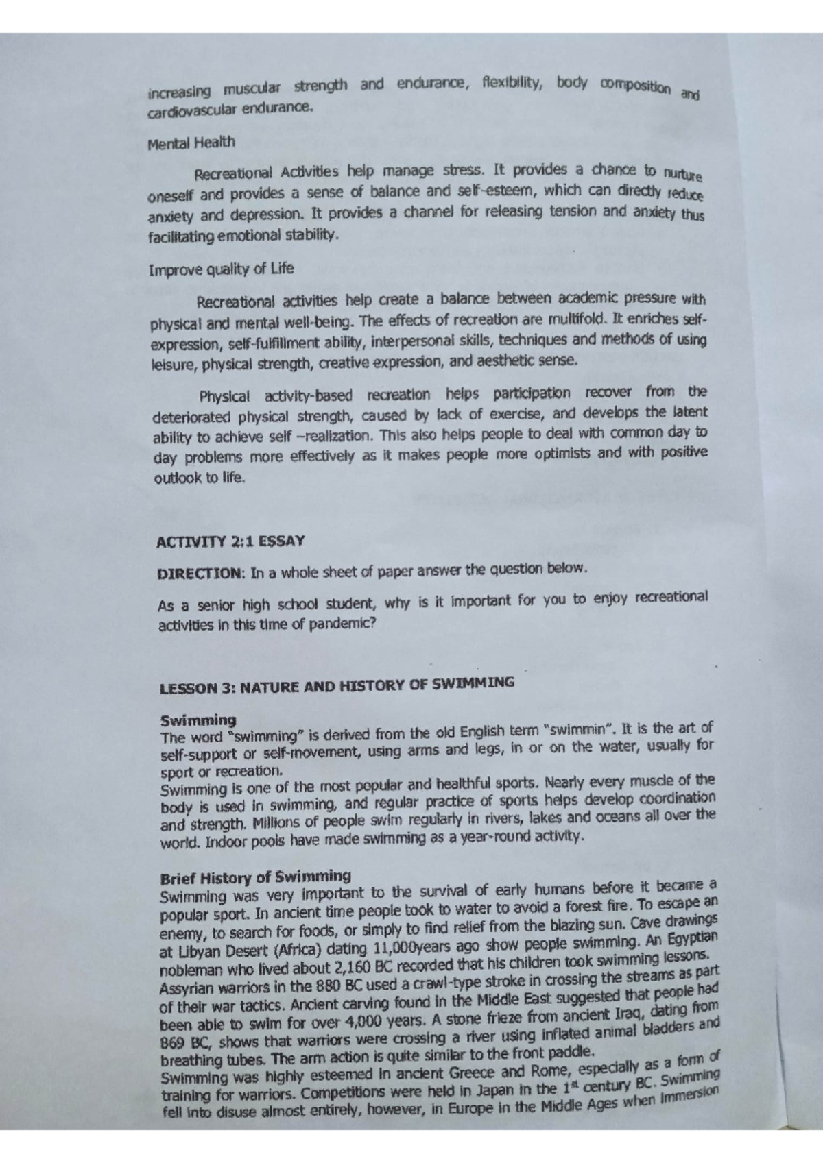 HOPE - PHYSICAL EDUCATION - increasing muscular strength and endurance ...