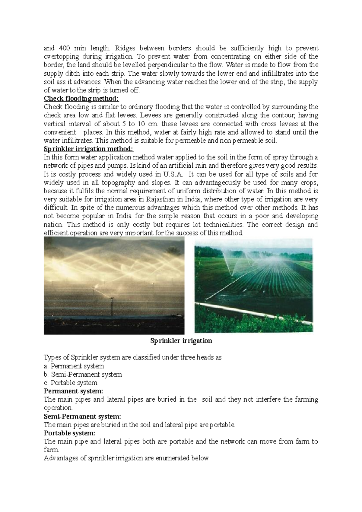 Hydraulic Structures - and 400 min length. Ridges between borders ...