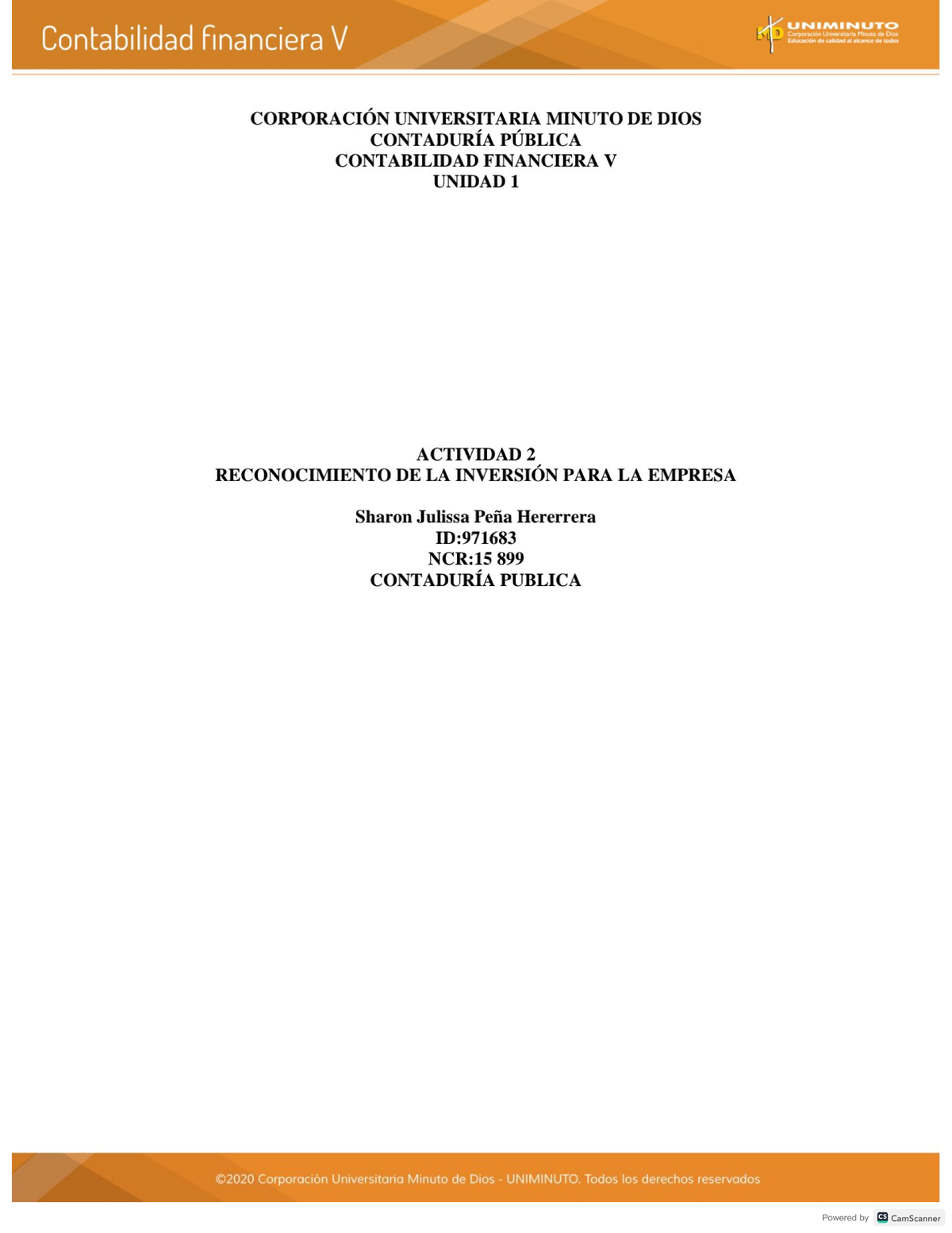 Actividad 2 - Contabilidad V - inversiones - Contabilidad financiera ...