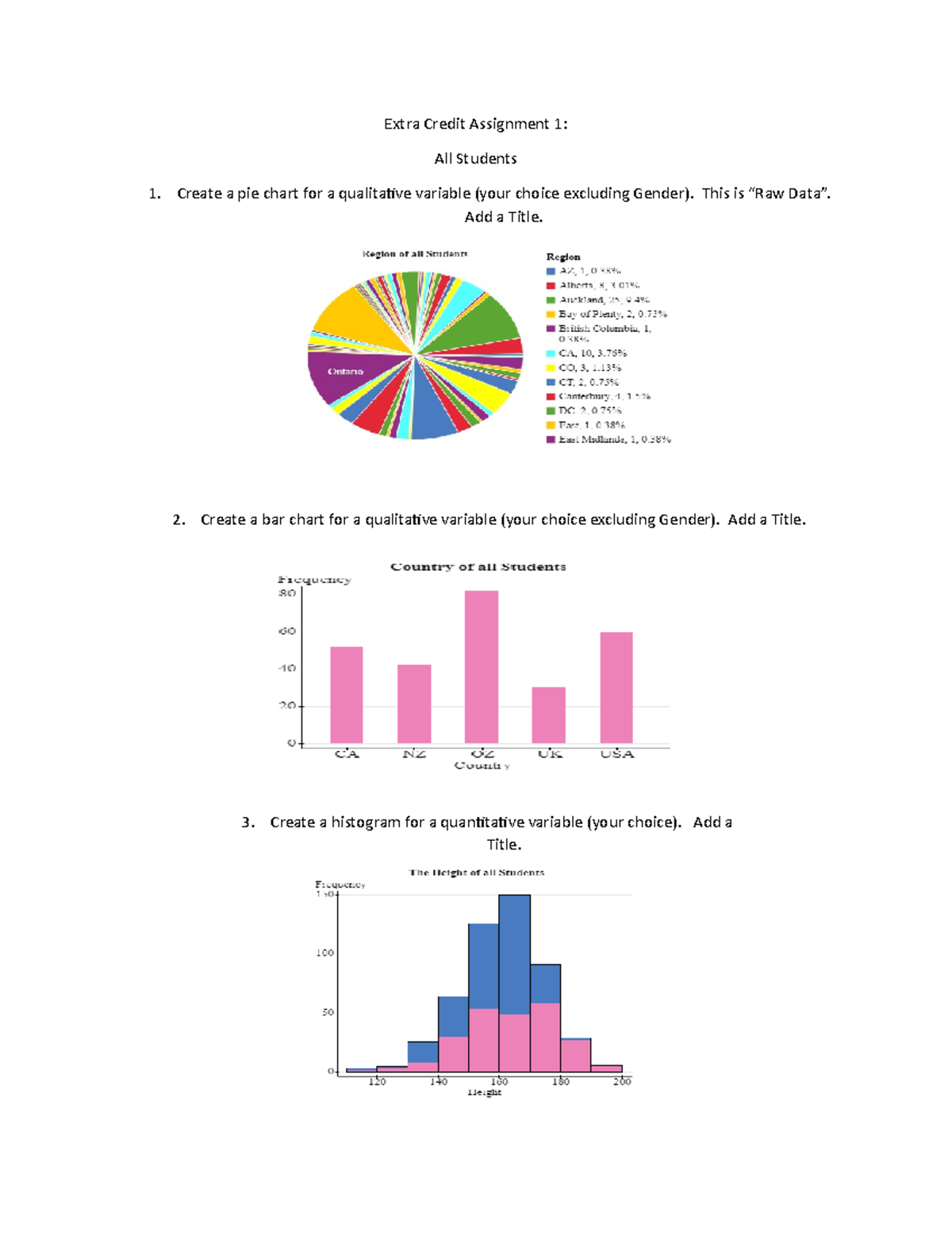 Extra Credit Assignment 1 for math part 1 - Extra Credit Assignment 1 ...