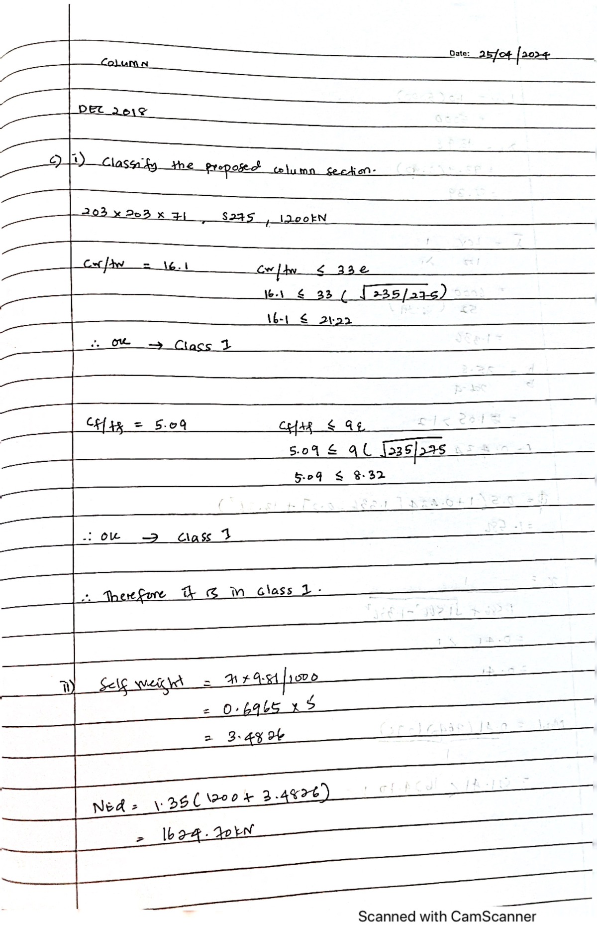 Column - Civil Engineering - Studocu