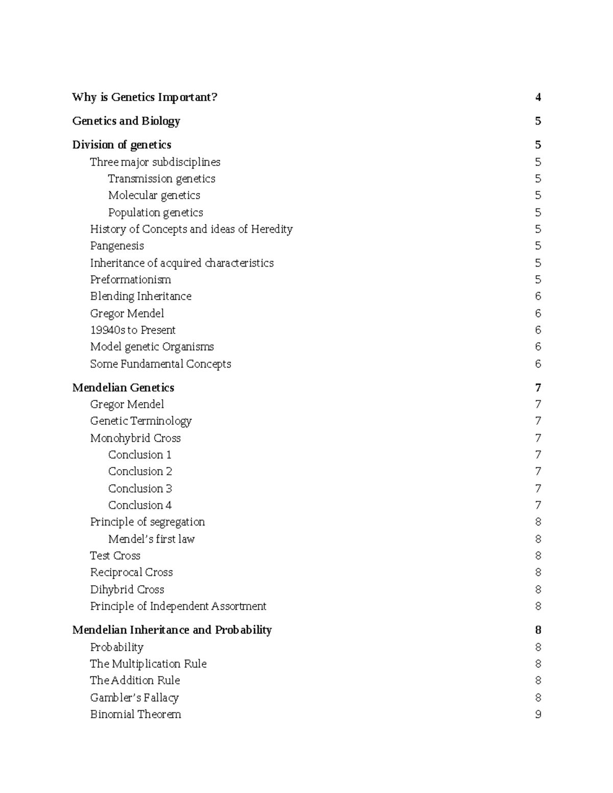 Genetics before midterm - Why is Genetics Important? 4 Genetics and ...
