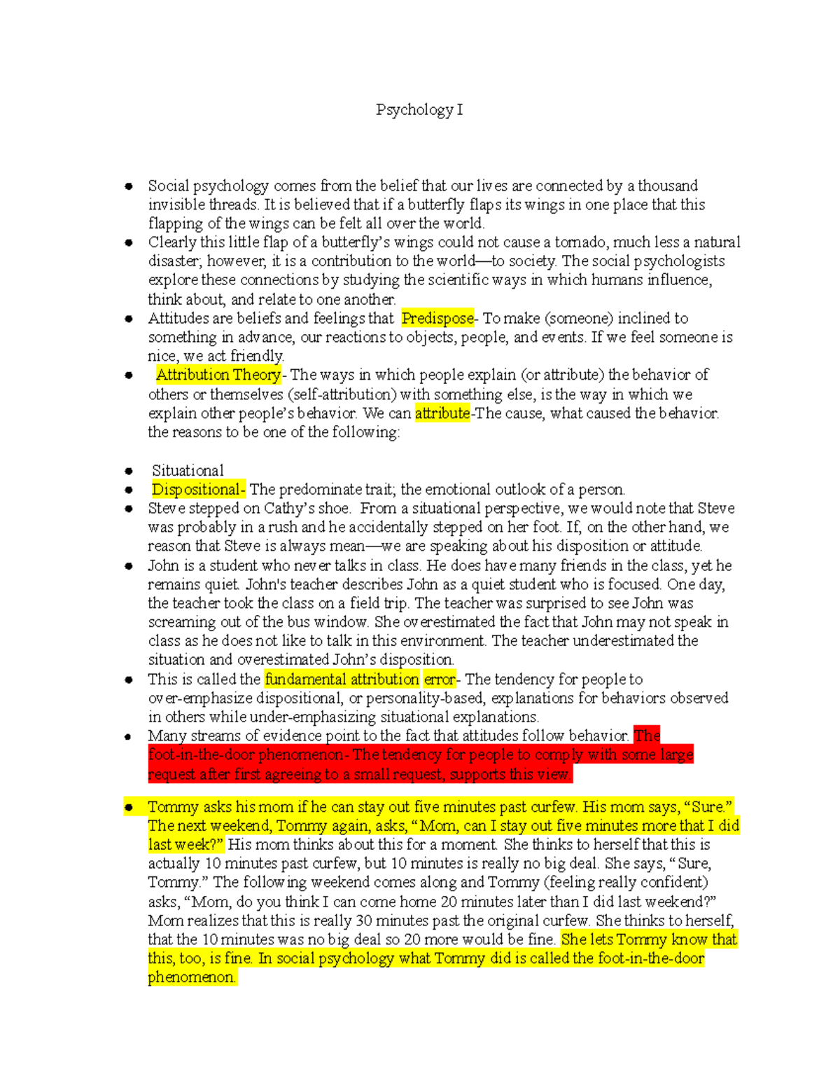 Psych- Module 6 Review - Handwritten notes - Psychology I Social ...