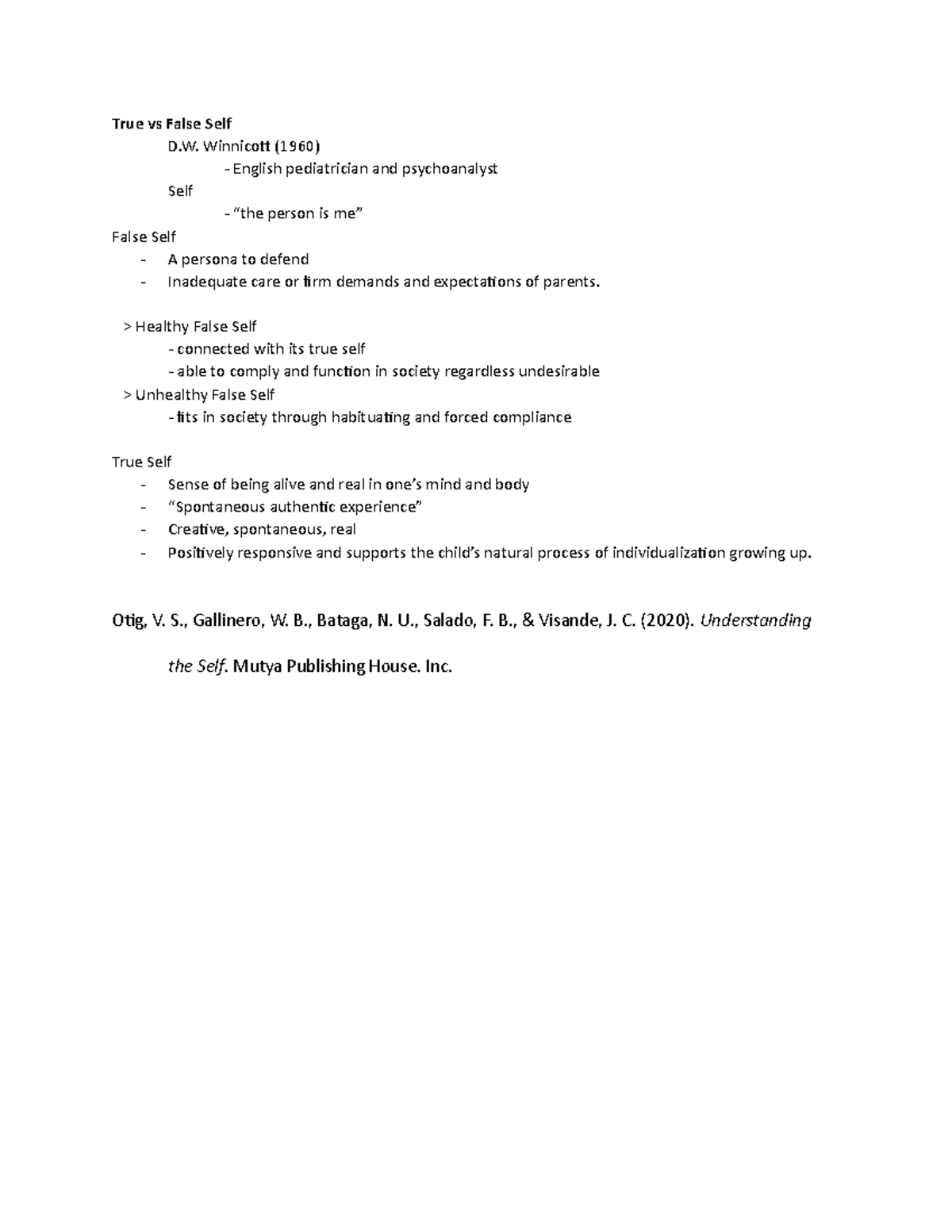 First Voyage Around the world essay summary - True vs False Self D ...