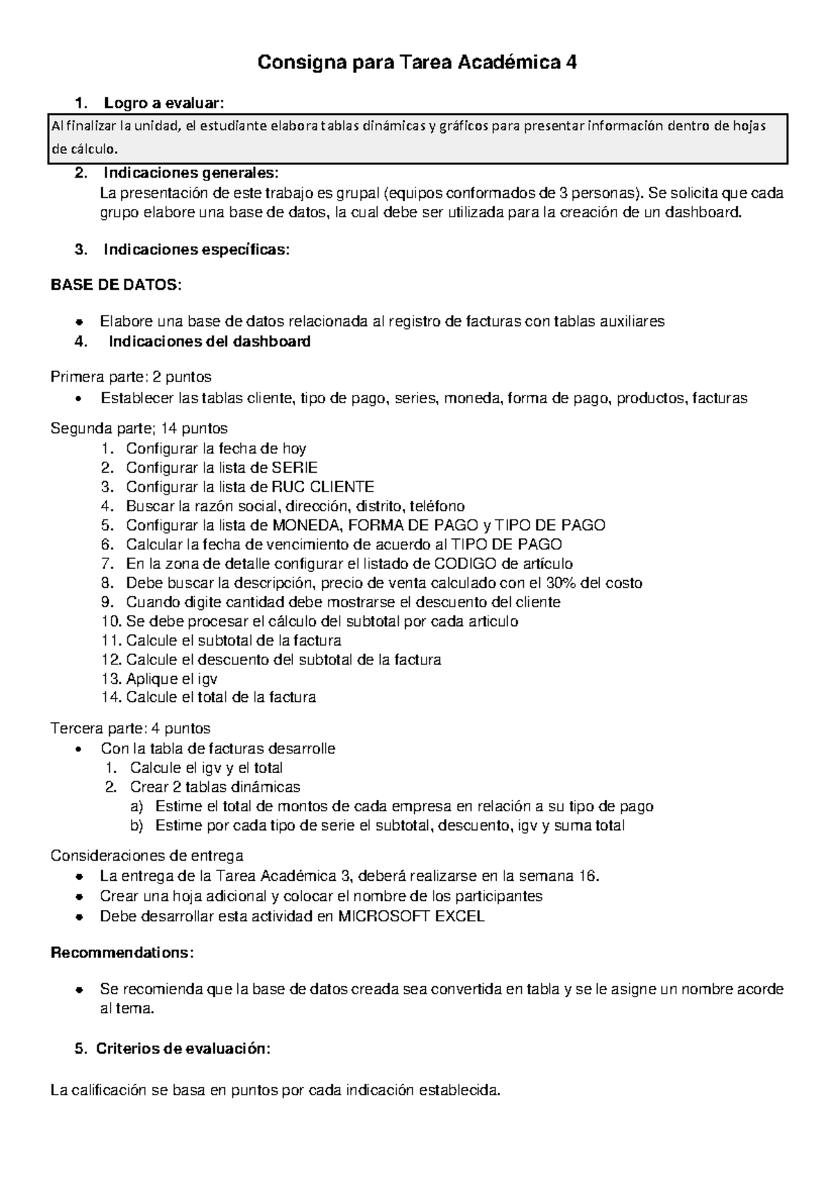 GC AN21 Consigna TA4 22C1M-3 - Consigna para Tarea Académica 4 Logro a evaluar: Al finalizar la ...