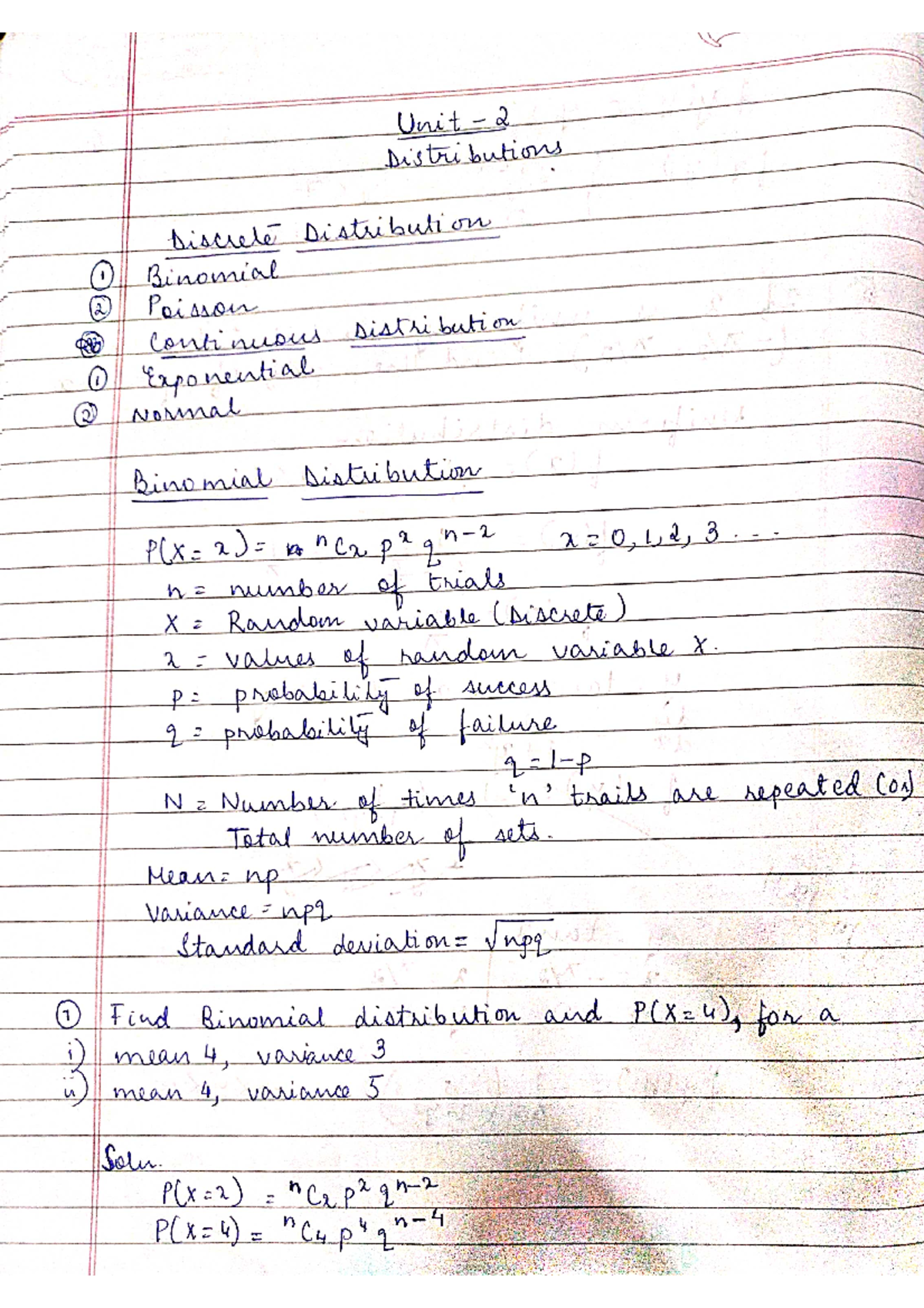 Unit 2 - Probability and Queueing Theory - Studocu